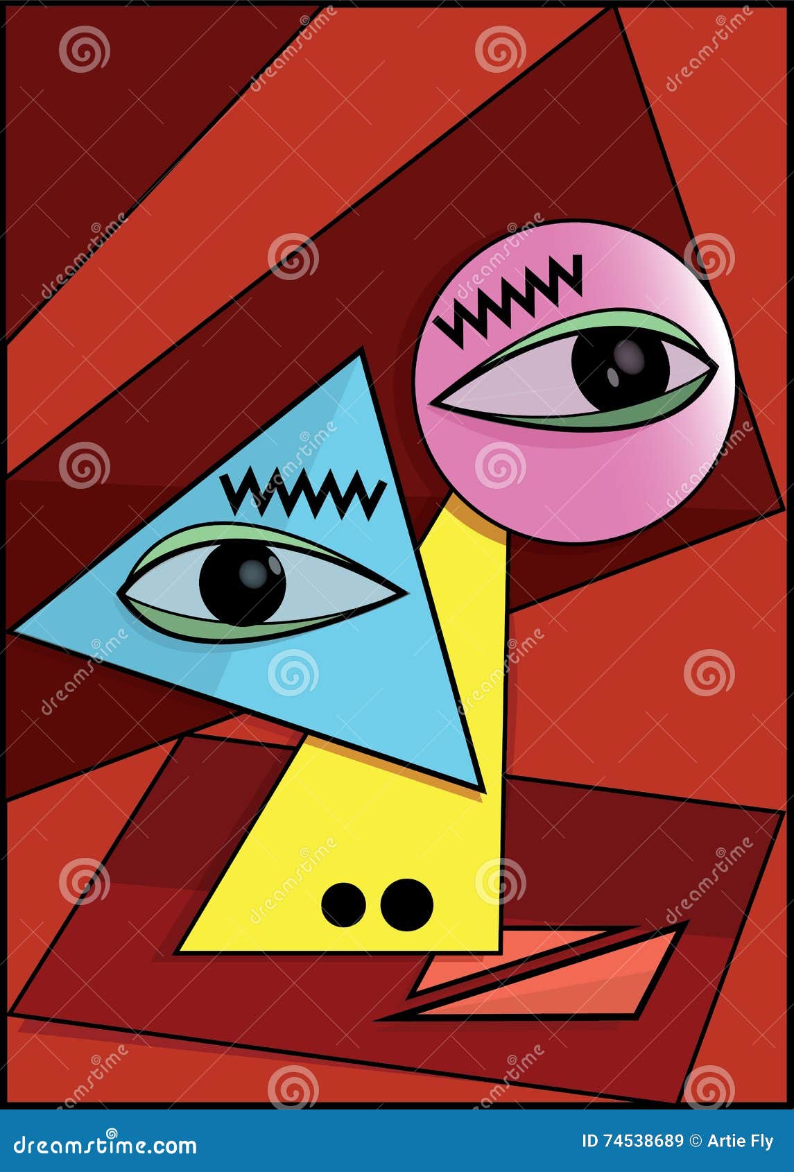 Cubist Stock Illustrationer, Vektorer, & Clipart – (694 Stock ...