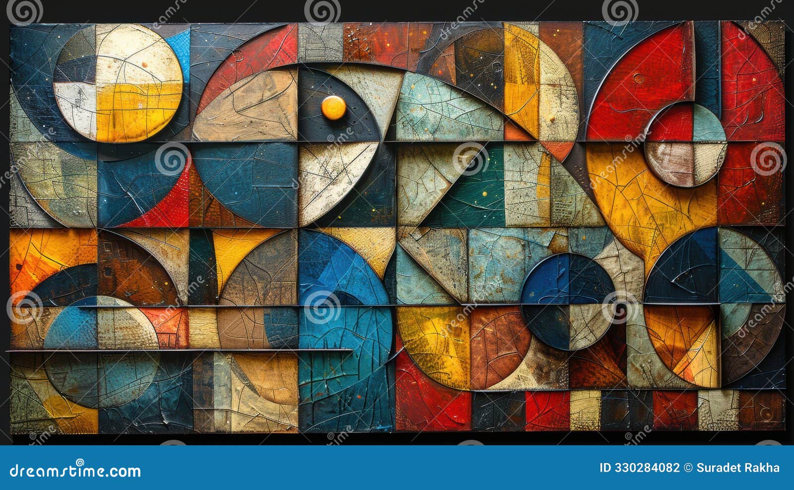 A Composition Of Fragmented Realities, With Shattered Forms, Broken ...