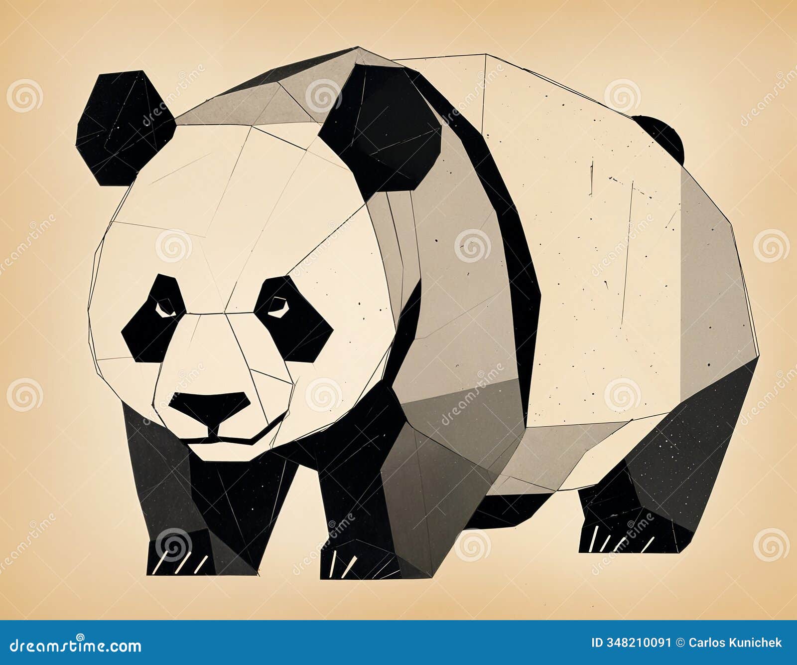 Cubist Drawing A Modern And Abstract Drawing Inspired By TheC Stock ...