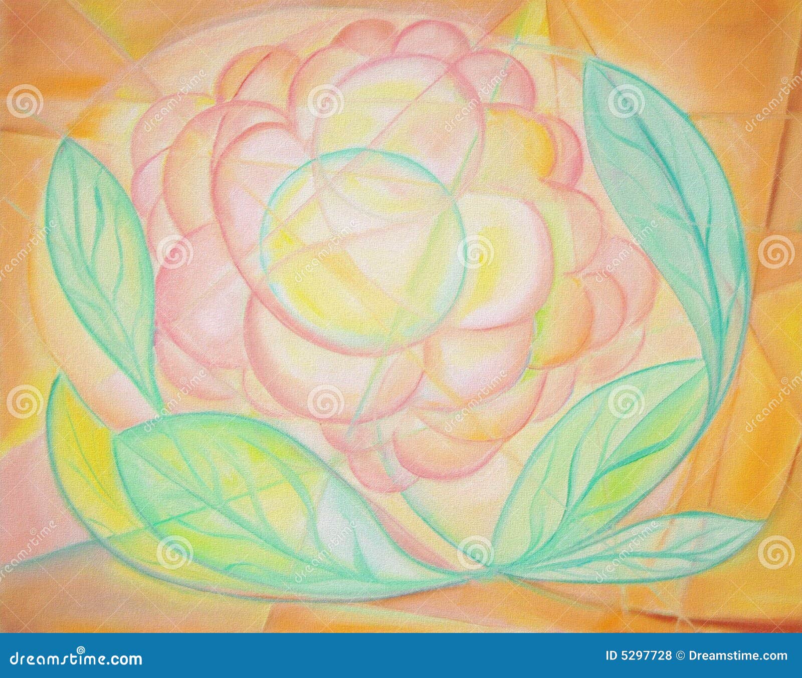 Cubist Flower stock illustration. Illustration of flower - 5297728