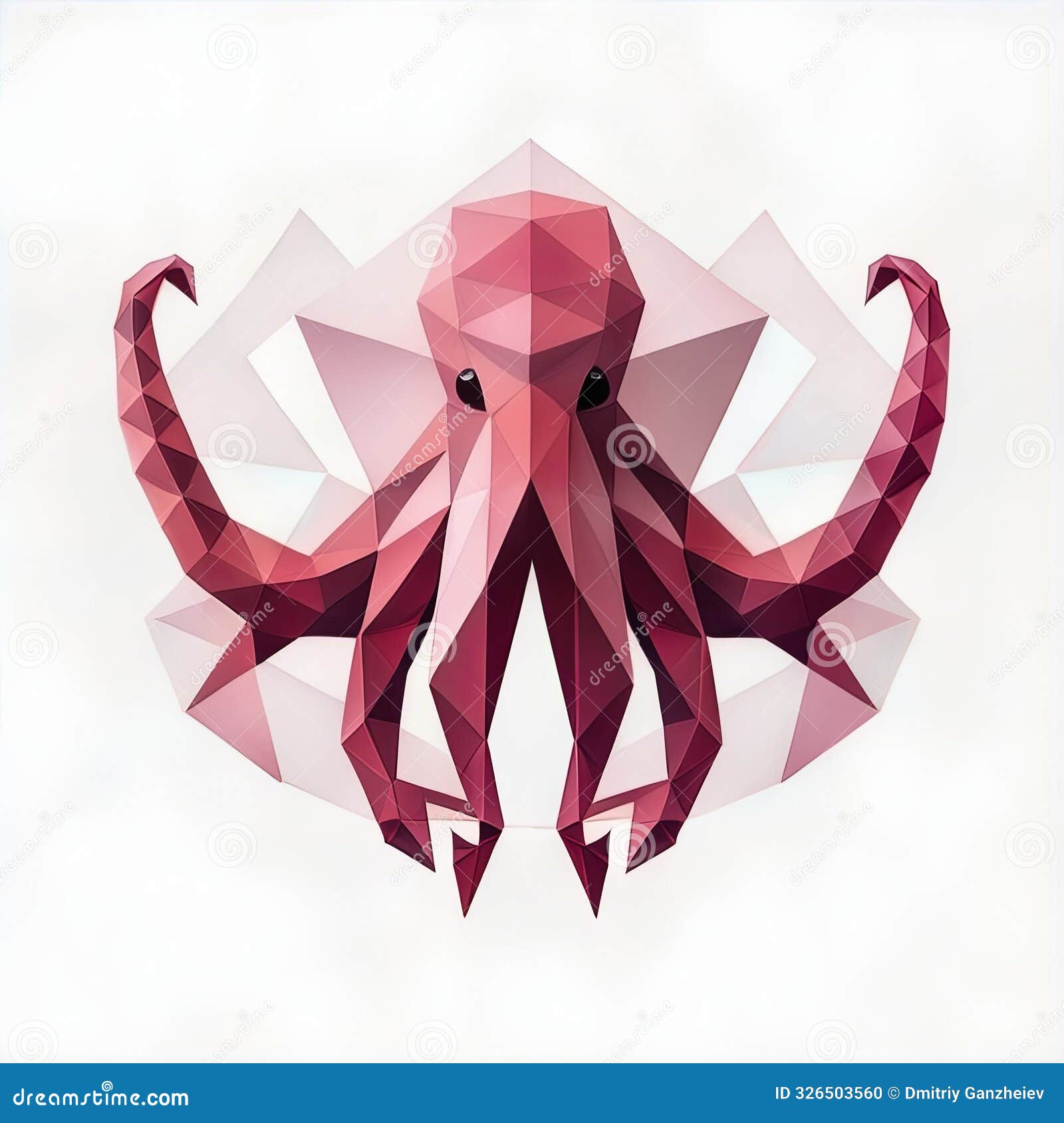 Cubist Octopus stock illustration. Illustration of stylish - 326503560