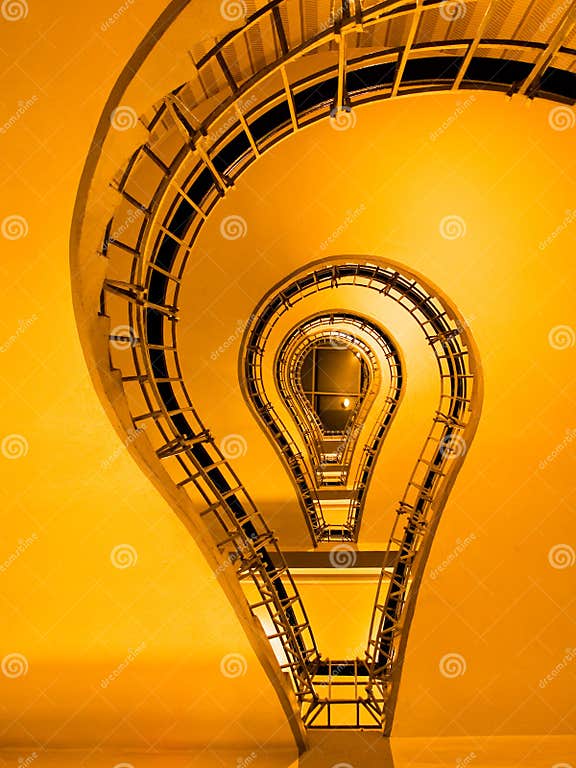 Cubist stairs at Prague stock photo. Image of curve, ladder - 20988576