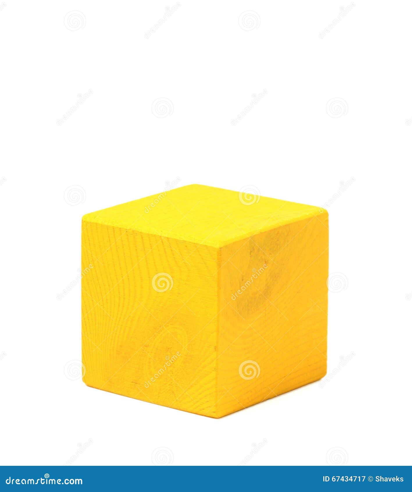 Cubo Amarillo De Madera Natural Imagen de archivo - Imagen de forma ...