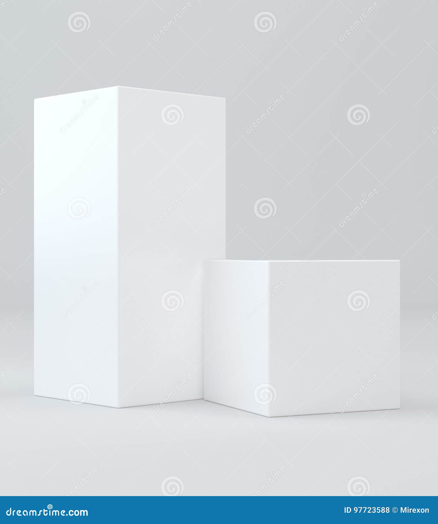 Cubo Bianco in Studio Leggero Illustrazione di Stock - Illustrazione di ...