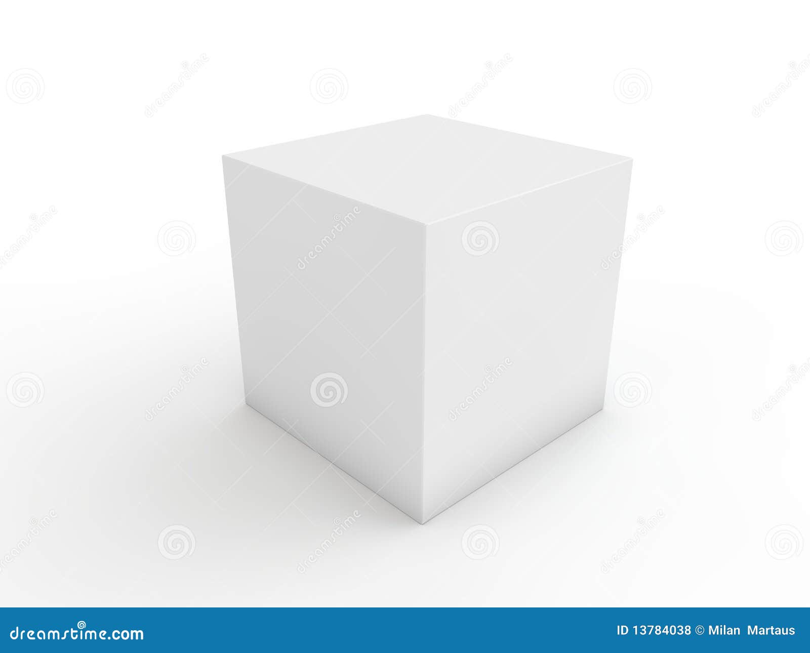 Cubo Blanco Para El Diseño Siguiente Stock de ilustración - Ilustración ...