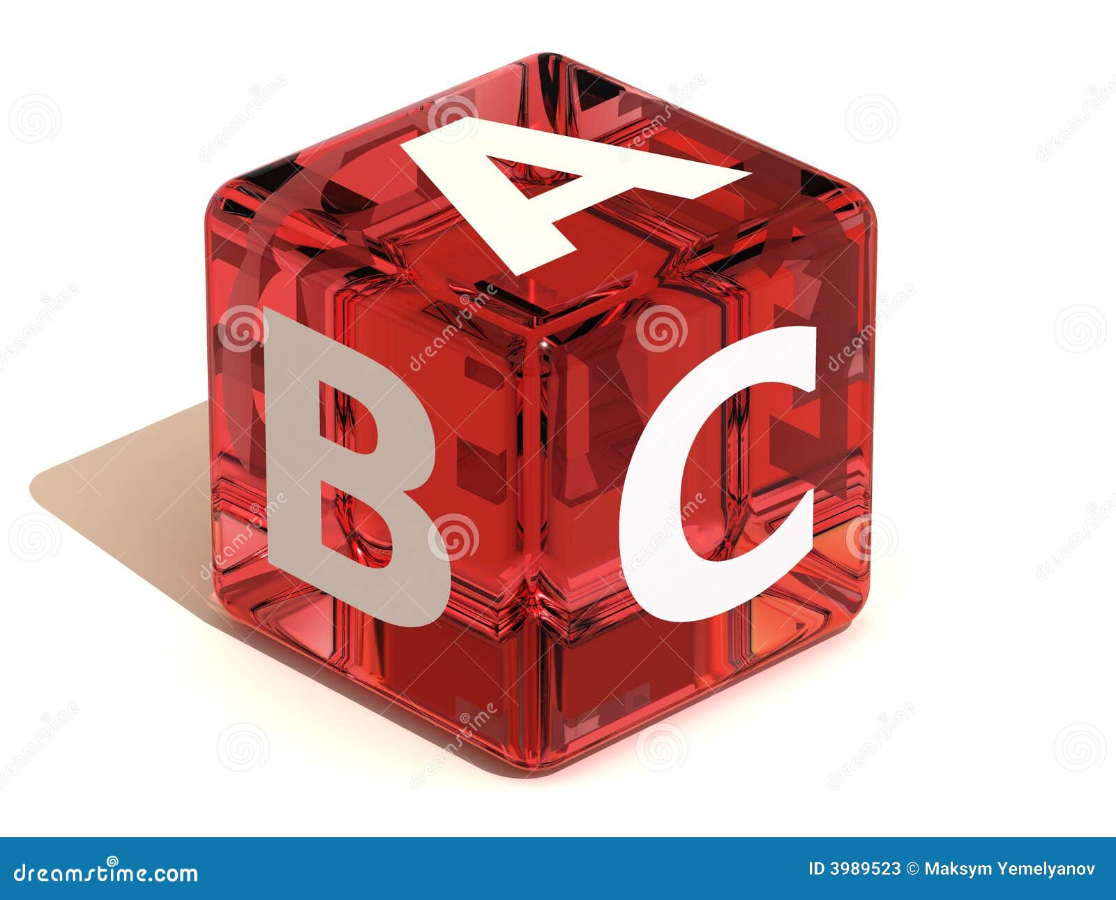 Cubo con el ABC. Alfabeto stock de ilustración. Ilustración de ...