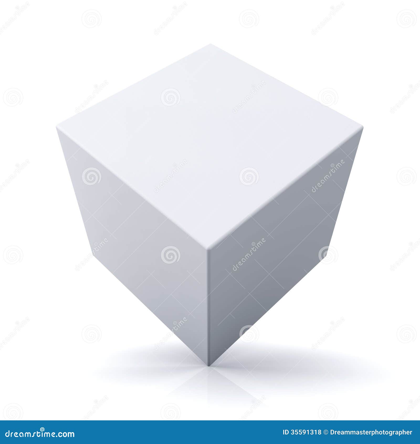 Cubo 3d Ou Caixa No Fundo Branco Ilustração Stock - Ilustração de dados ...