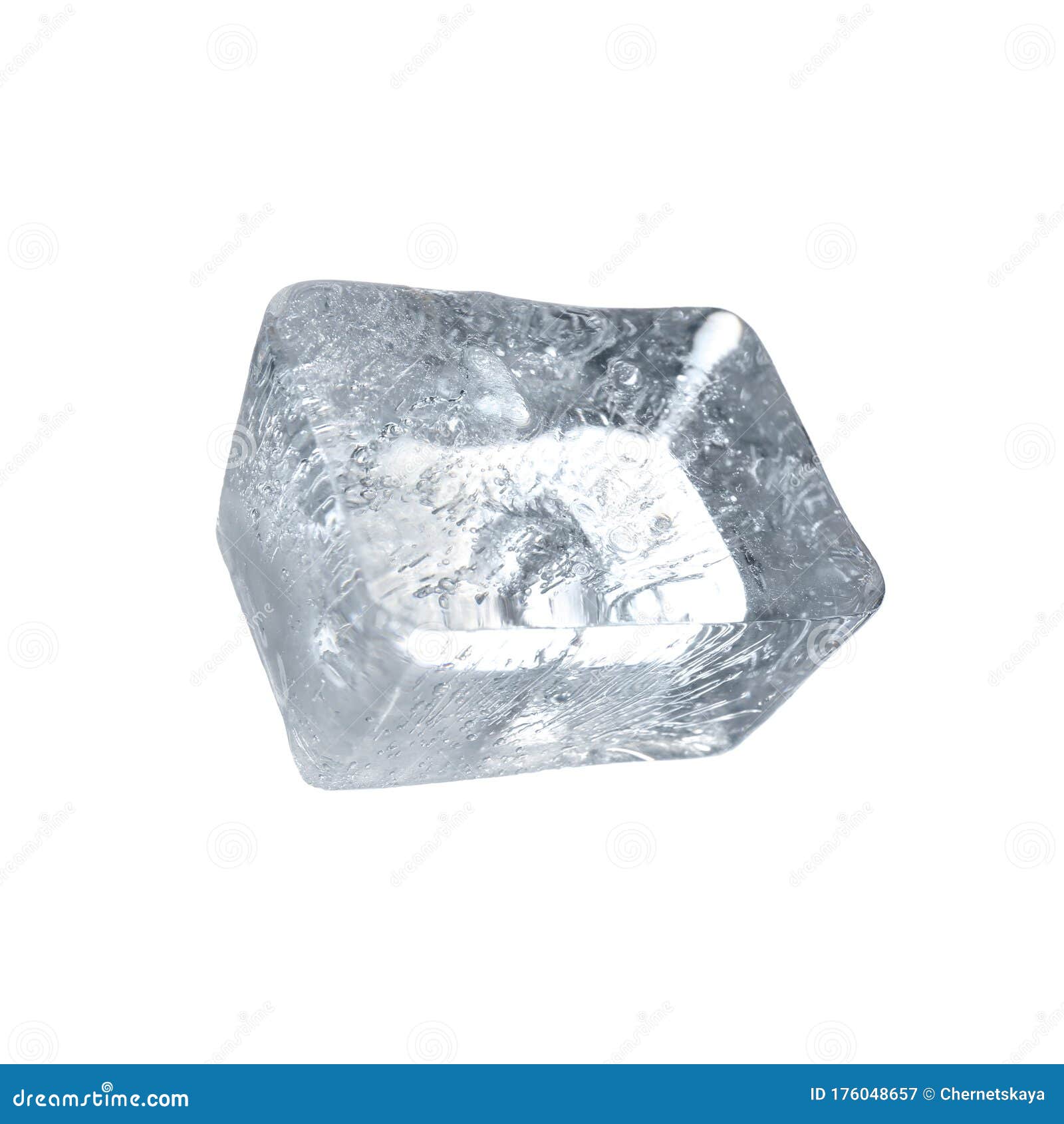 Cubo De Hielo Transparente Aislado Imagen de archivo - Imagen de ...