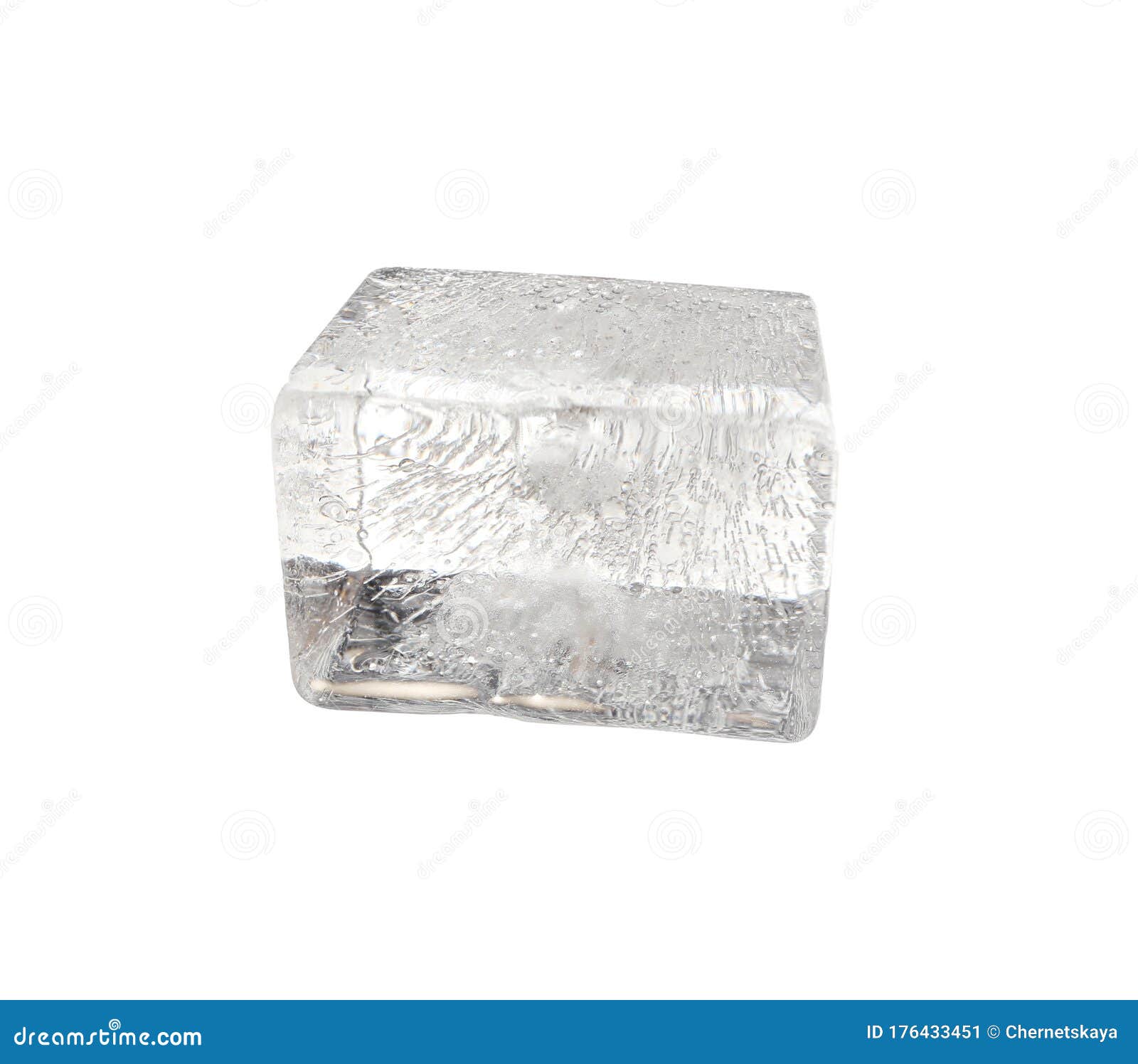 Cubo De Hielo Transparente Aislado Imagen de archivo - Imagen de fondo ...