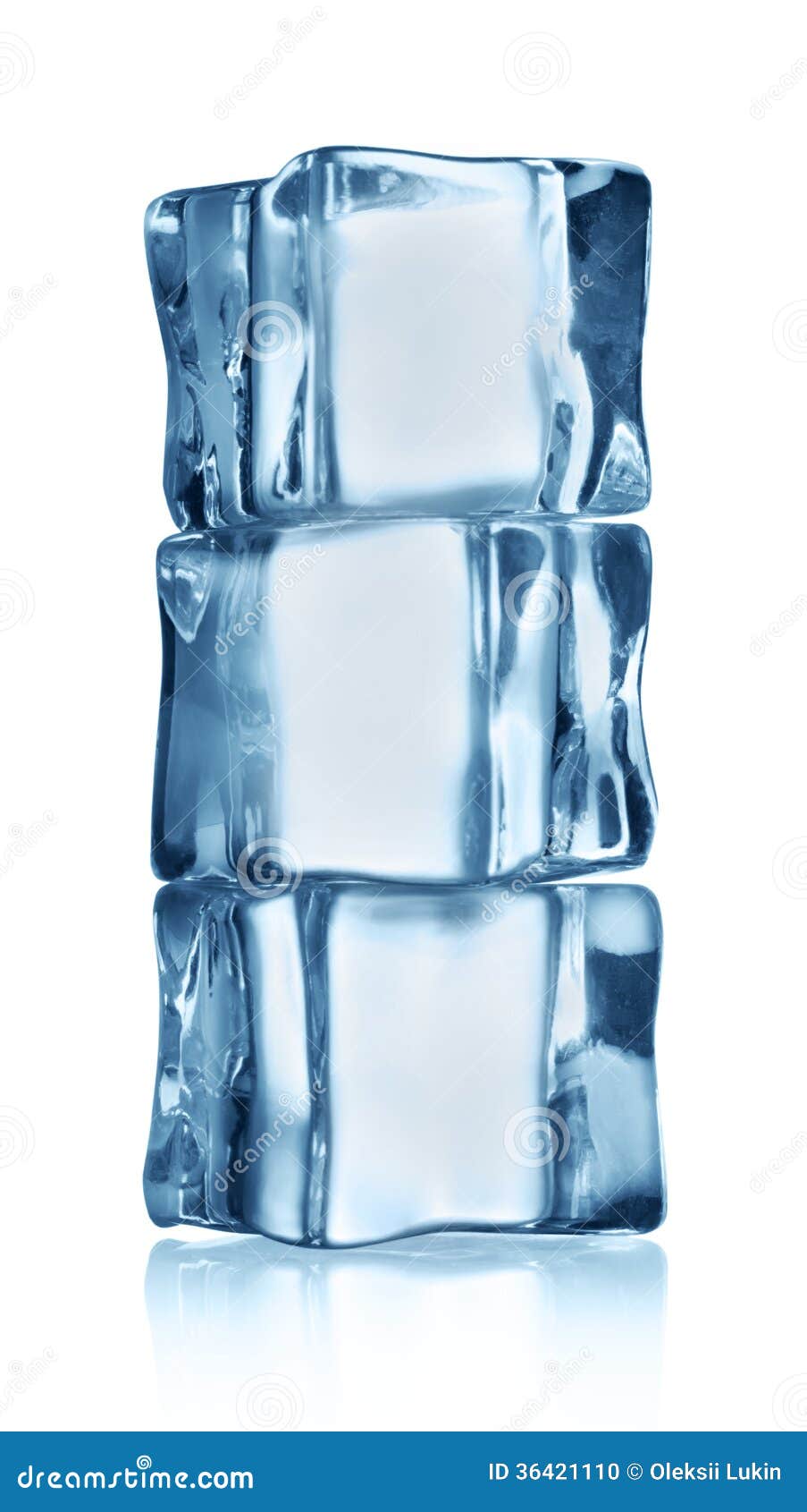 Cubo De Hielo Transparente Tres Foto de archivo - Imagen de objetos ...