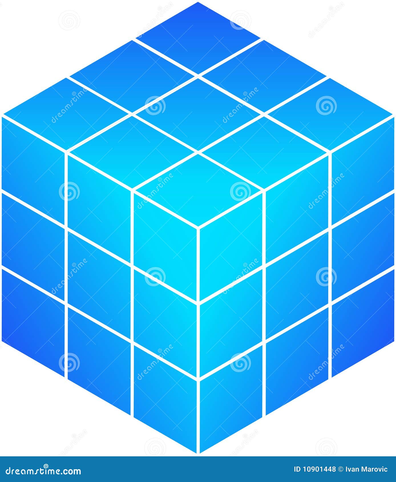 Cubo de los rubik azules foto de archivo editorial. Ilustración de ...