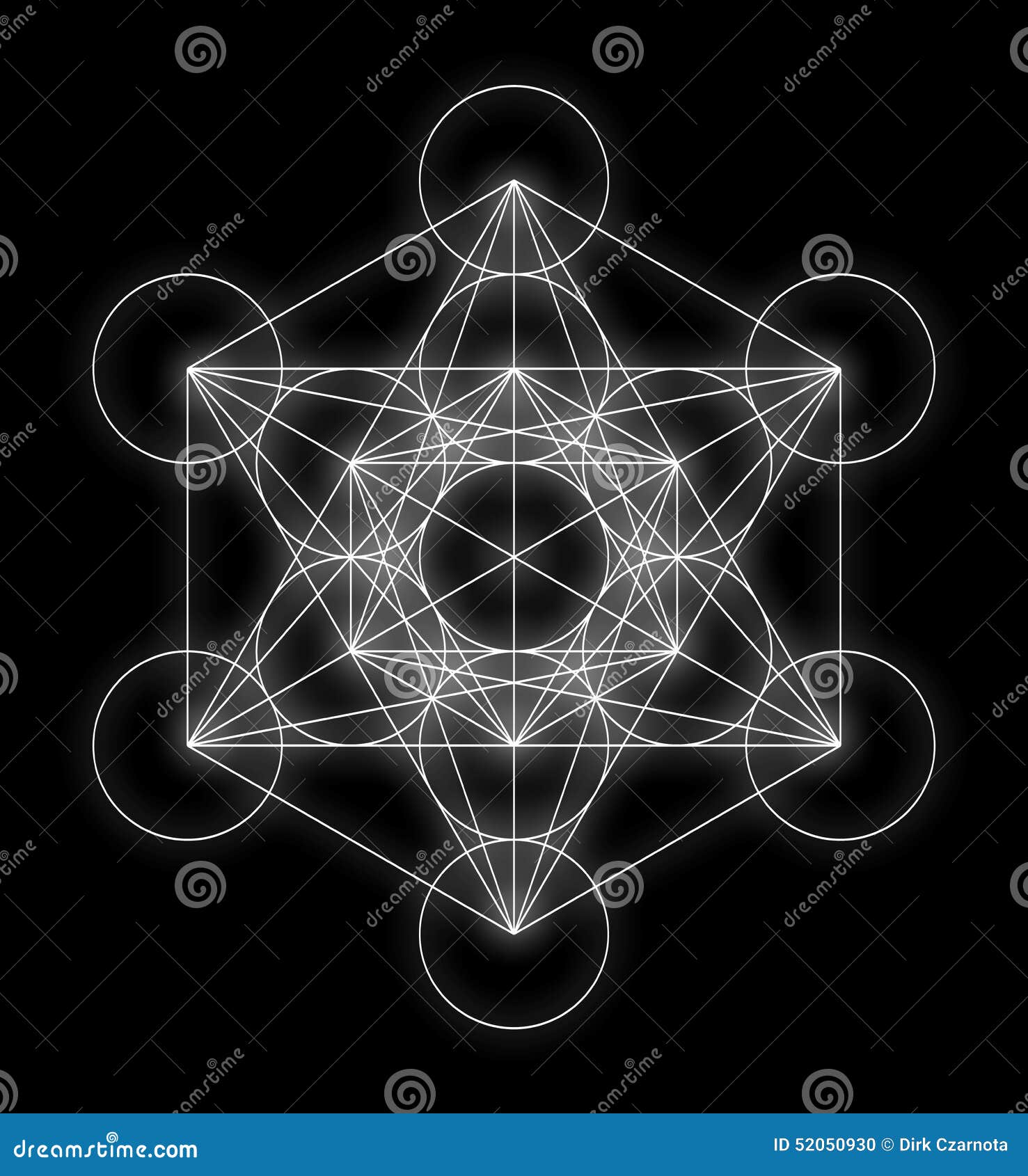 Cubo del ` s di Metatron illustrazione di stock. Illustrazione di ...