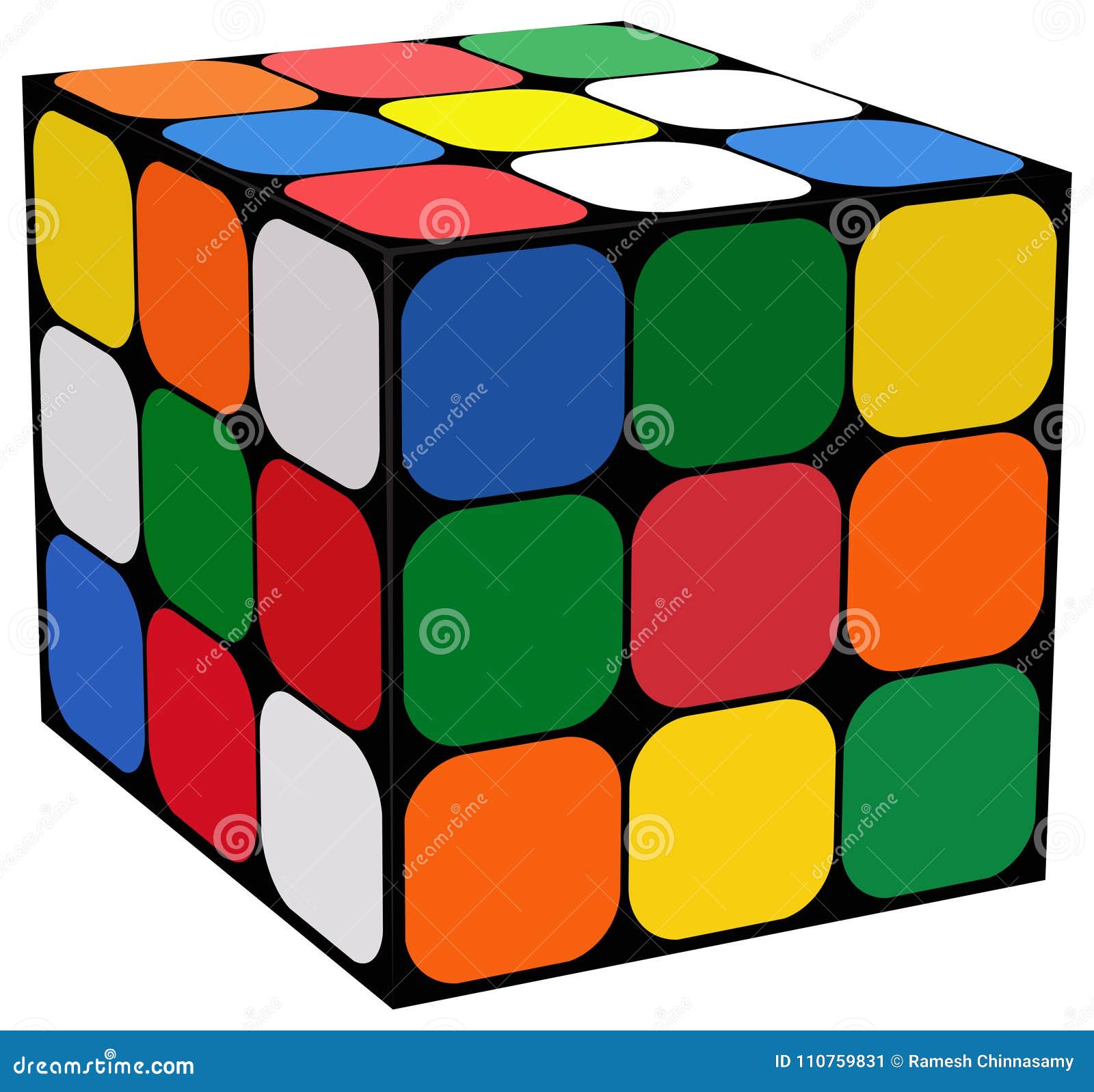 Cubo di Rubik fotografia editoriale. Illustrazione di dadi - 110759831