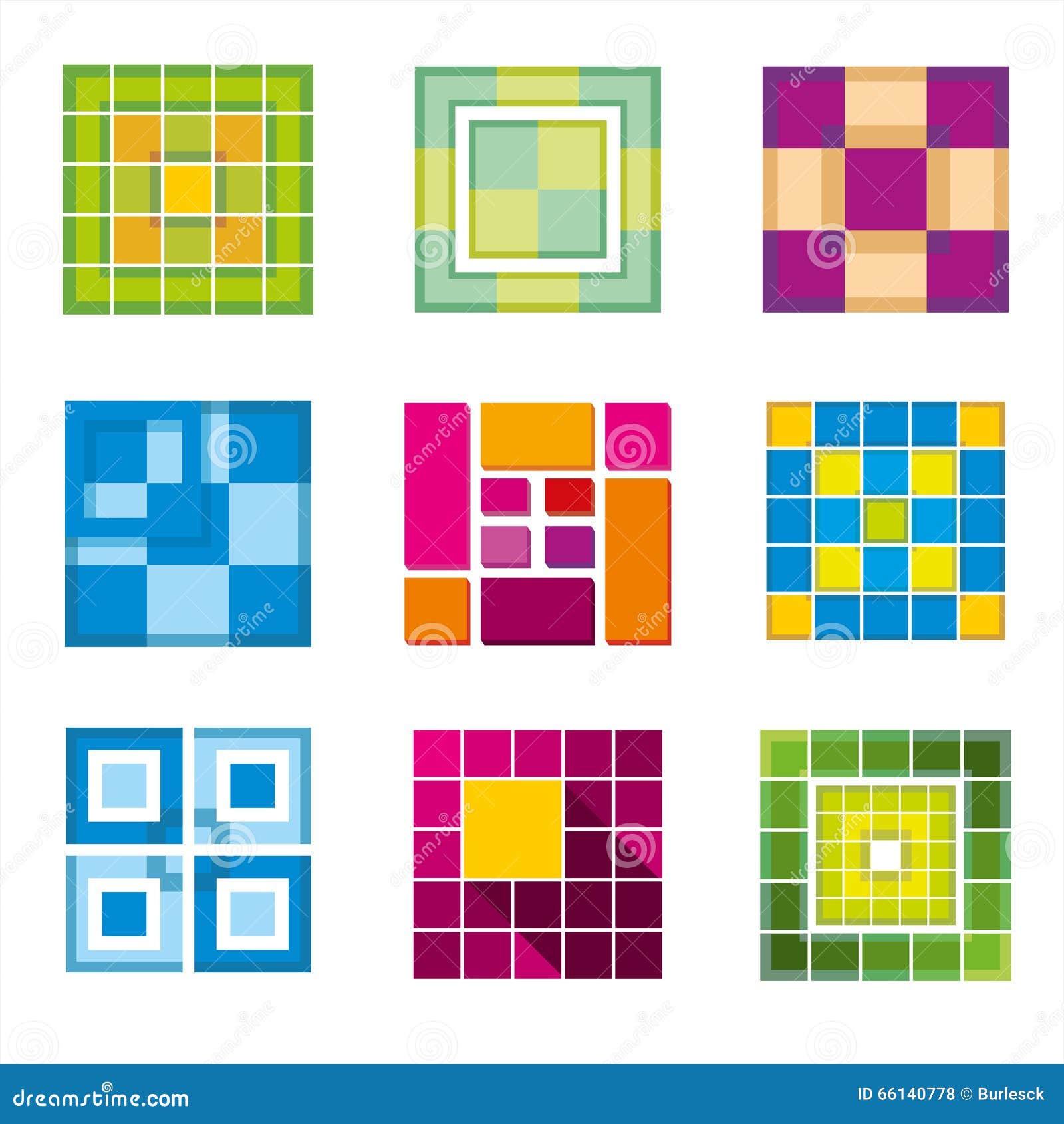 Cubo Geometrico, Forme Quadrate Per Il Logo Illustrazione Vettoriale ...