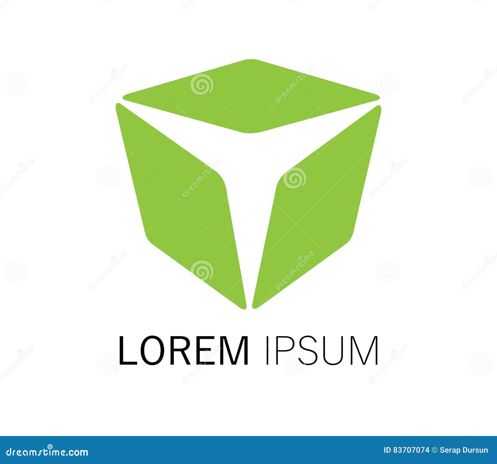 Cubo Logo Design illustrazione vettoriale. Illustrazione di icona ...