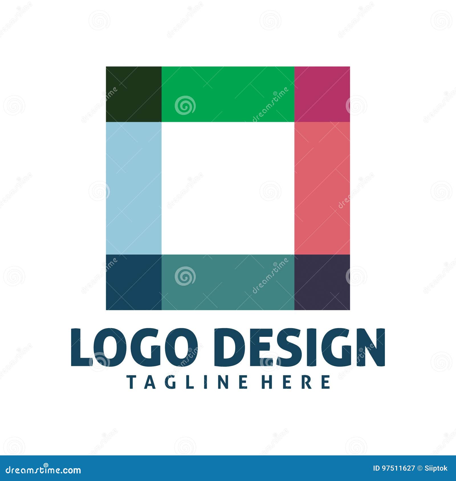 Cubo Logo Design ilustración del vector. Ilustración de sencillo - 97511627