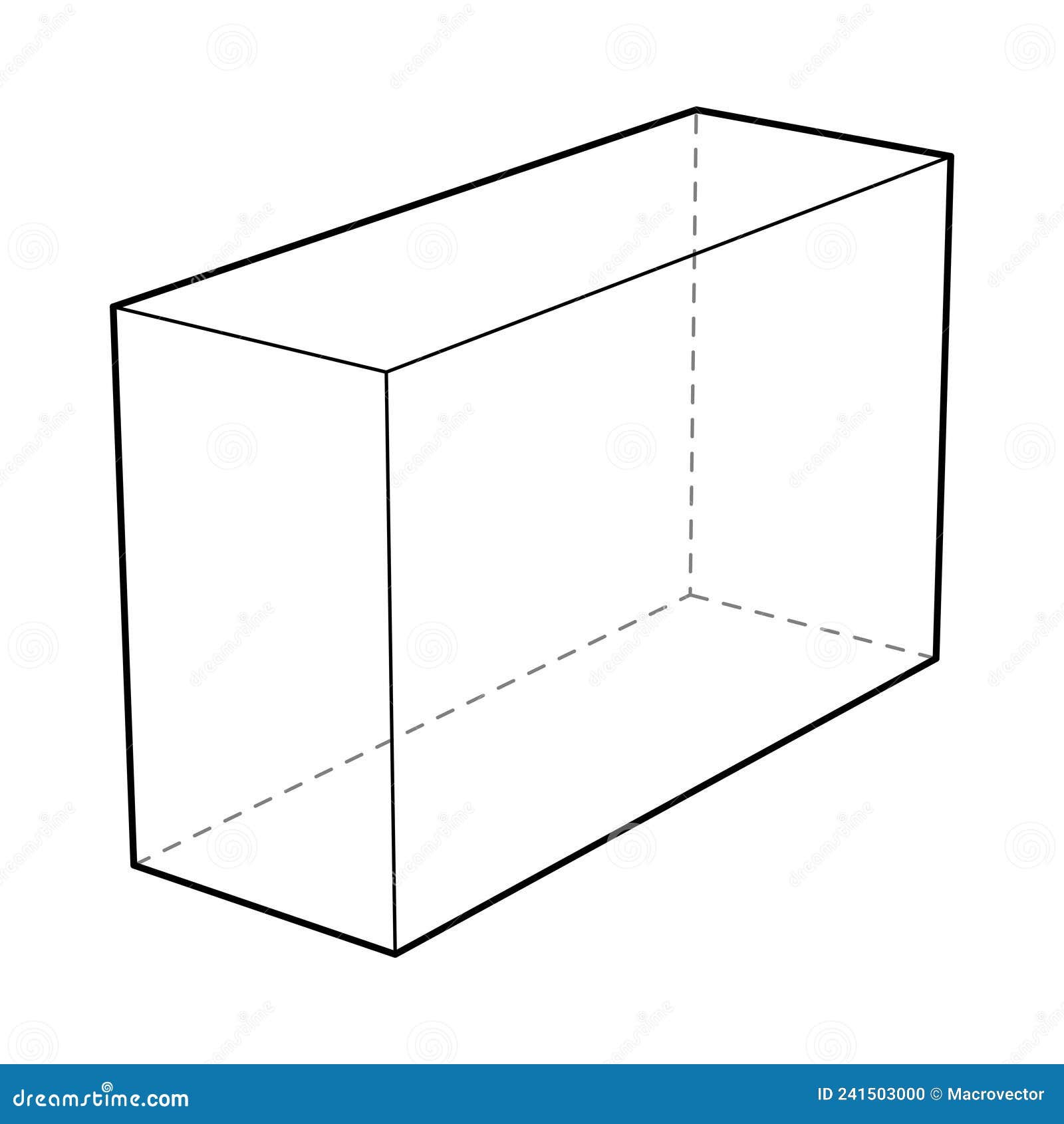 Cuboid Stereometric Shape Composition Stock Vector - Illustration of ...