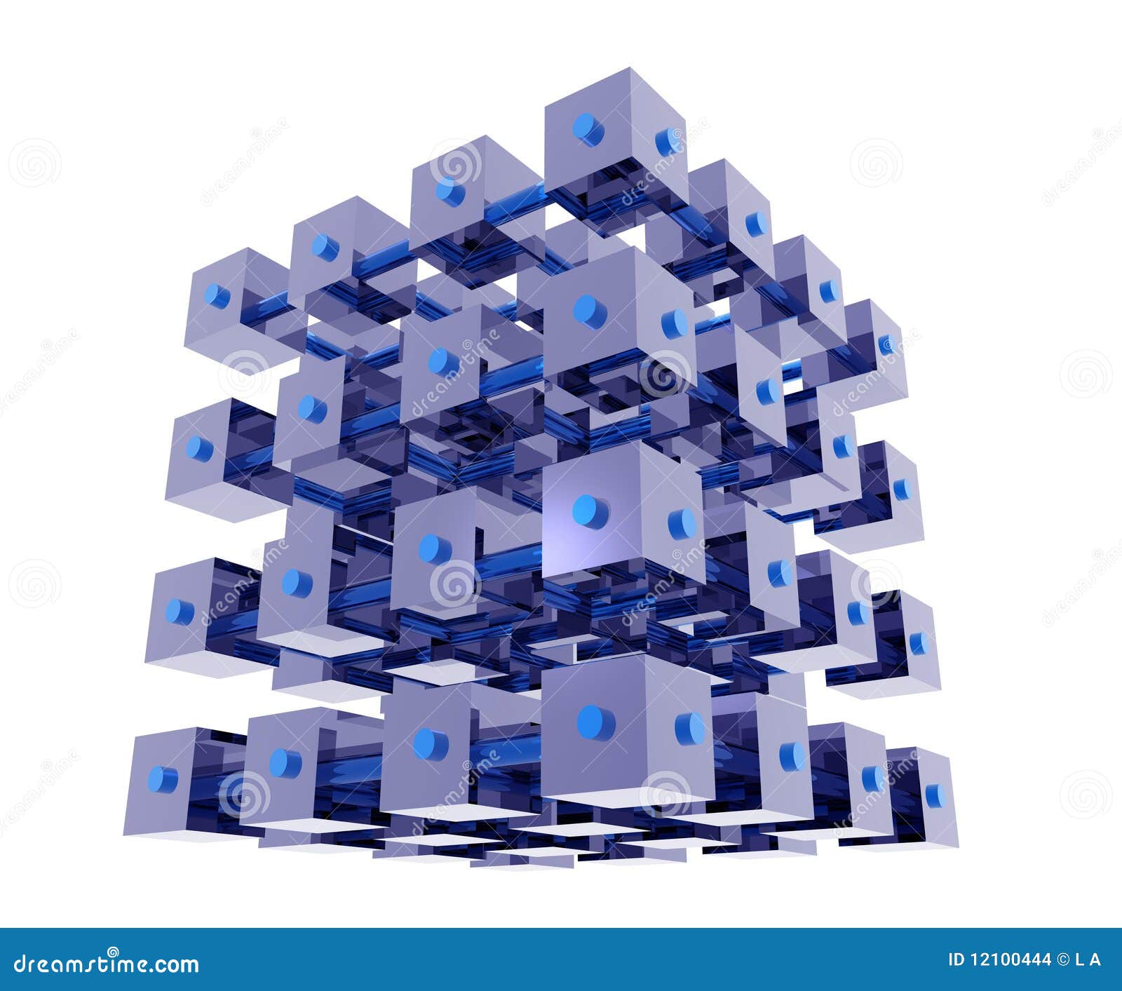 Cubos Abstractos De Los Datos Stock de ilustración - Ilustración de ...