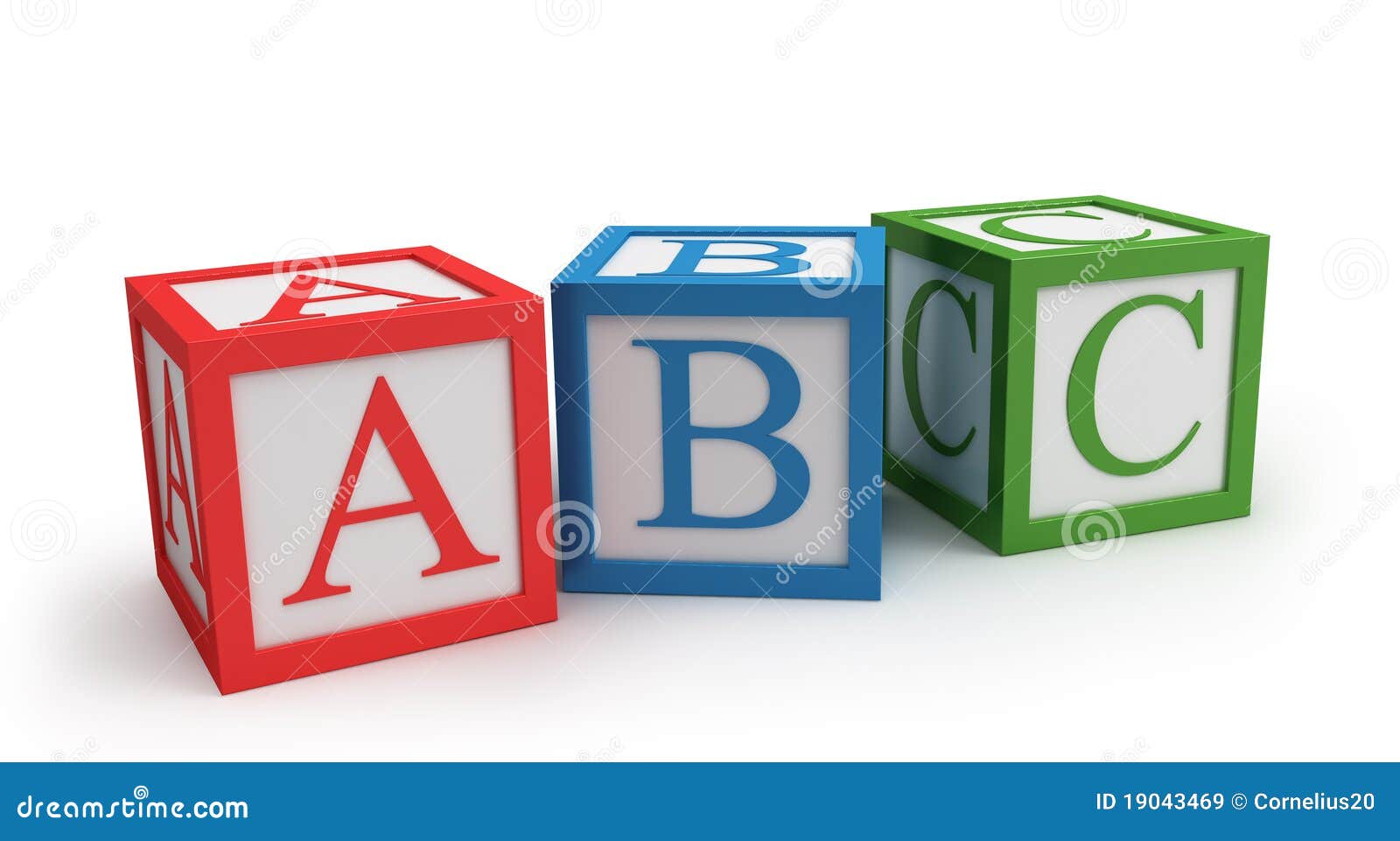 Cubos del ABC stock de ilustración. Ilustración de forma - 19043469