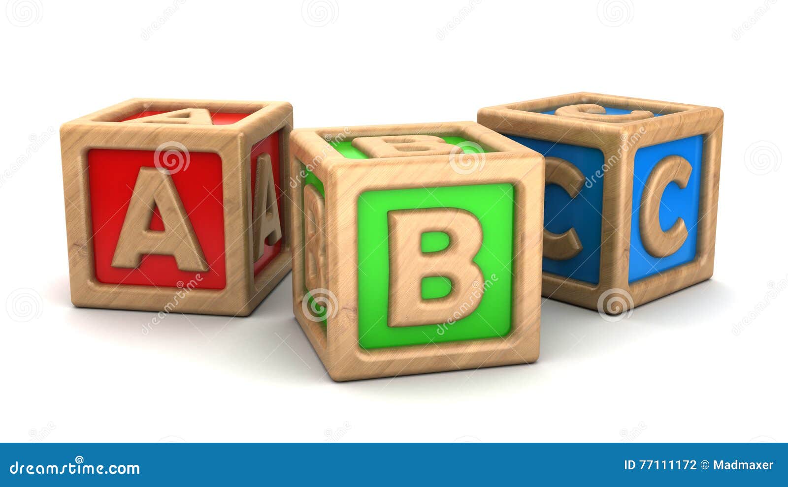 Cubos del ABC stock de ilustración. Ilustración de madera - 77111172