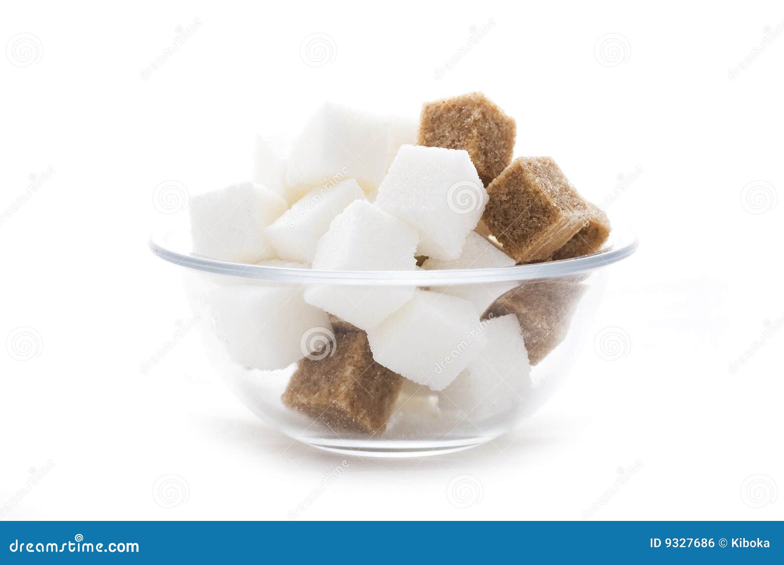 Cubos del azúcar foto de archivo. Imagen de aislado, cristal - 9327686