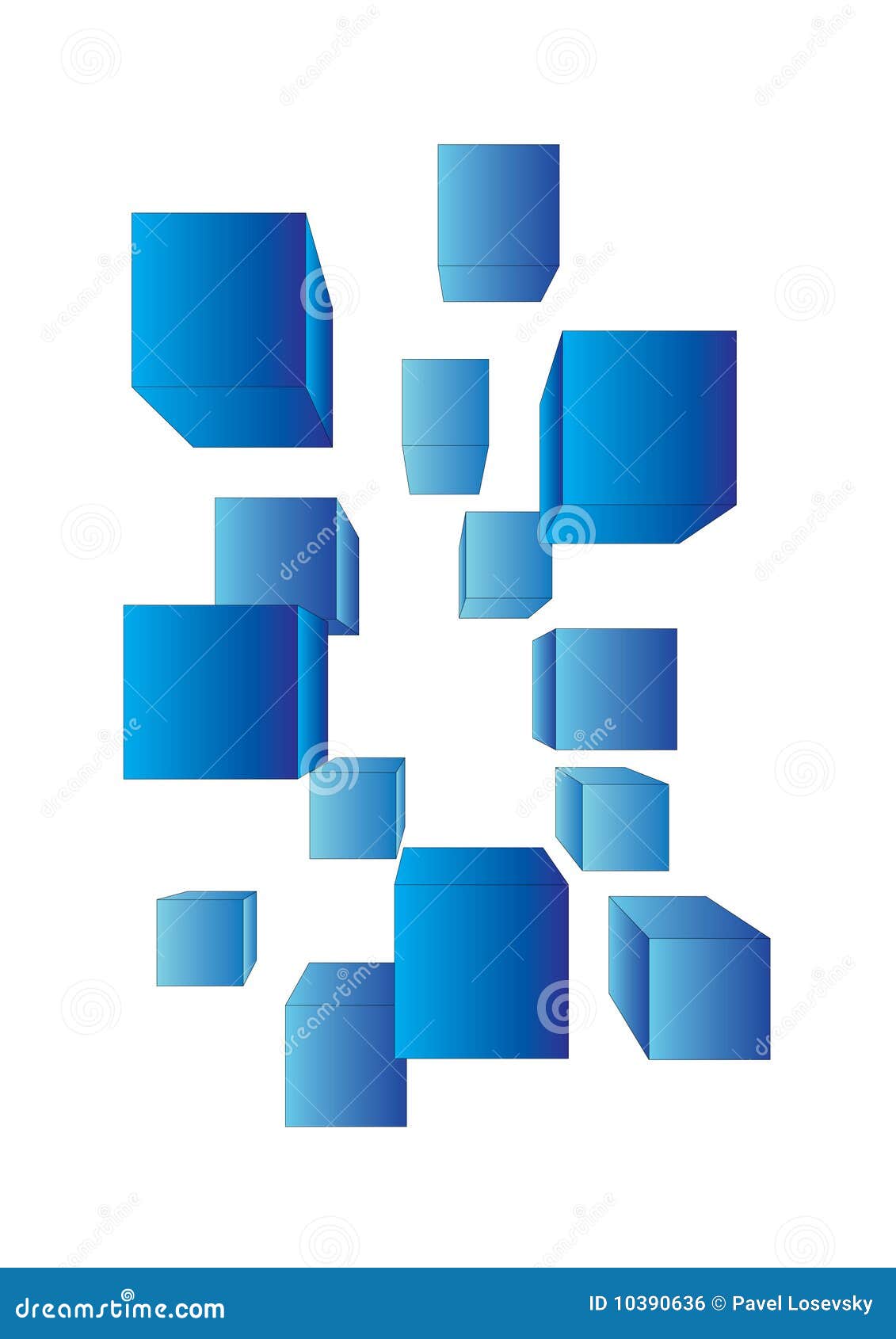 Cubos del vector ilustración del vector. Ilustración de diagrama - 10390636