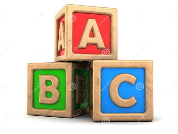Cubos do ABC ilustração stock. Ilustração de alfabeto - 77235116