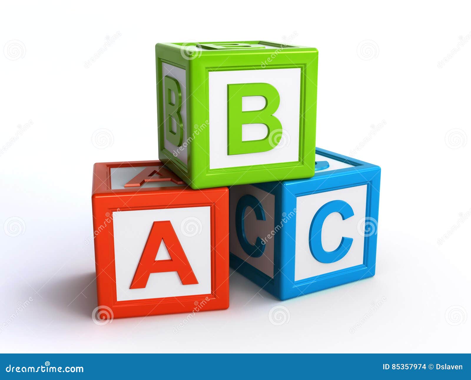 Cubos do ABC ilustração stock. Ilustração de texto, colorido - 85357974