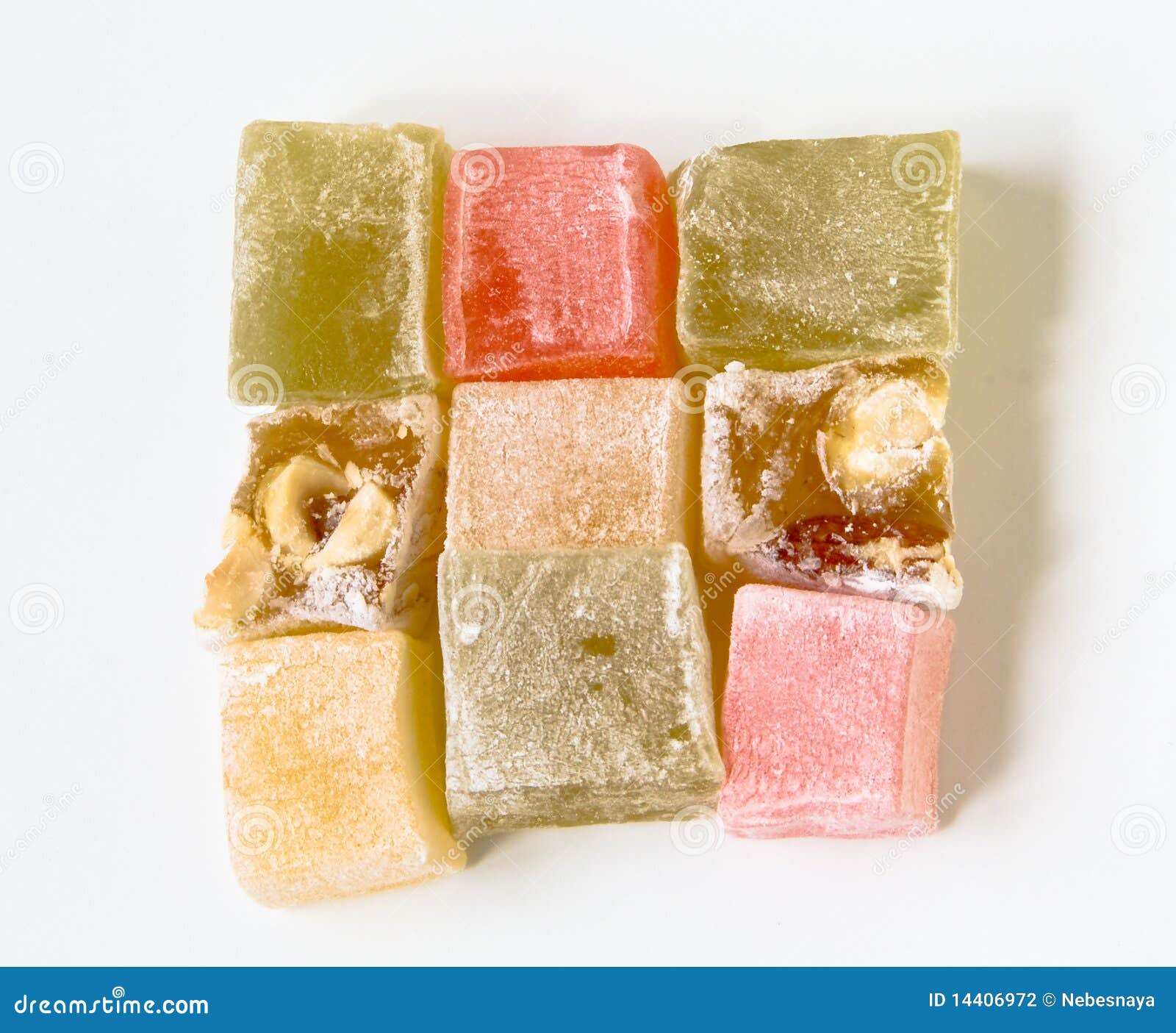 Cubos Dulces Del Locum De Rahat Foto de archivo - Imagen de oriental ...