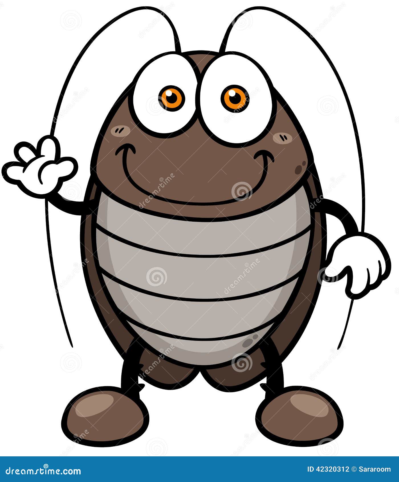 Cucaracha ilustración del vector. Ilustración de historieta - 42320312