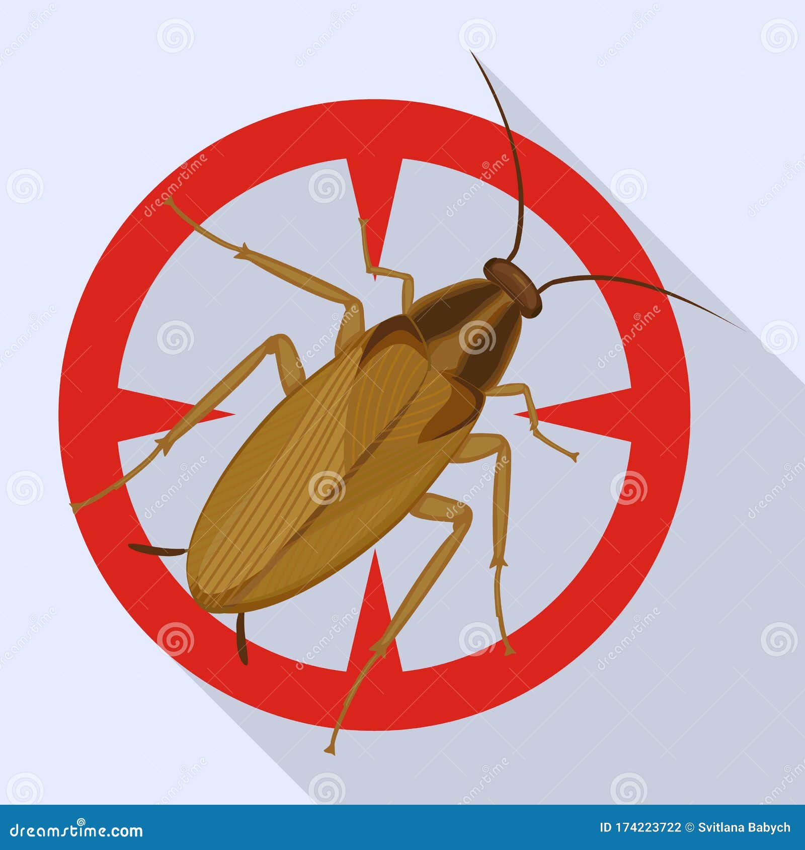 Cucaracha Vector Iconflat Vector Icono Aislado Sobre Fondo Blanco ...