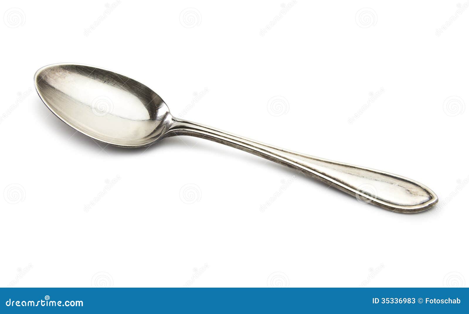 Cucchiaio d'argento immagine stock. Immagine di cucchiaio - 35336983
