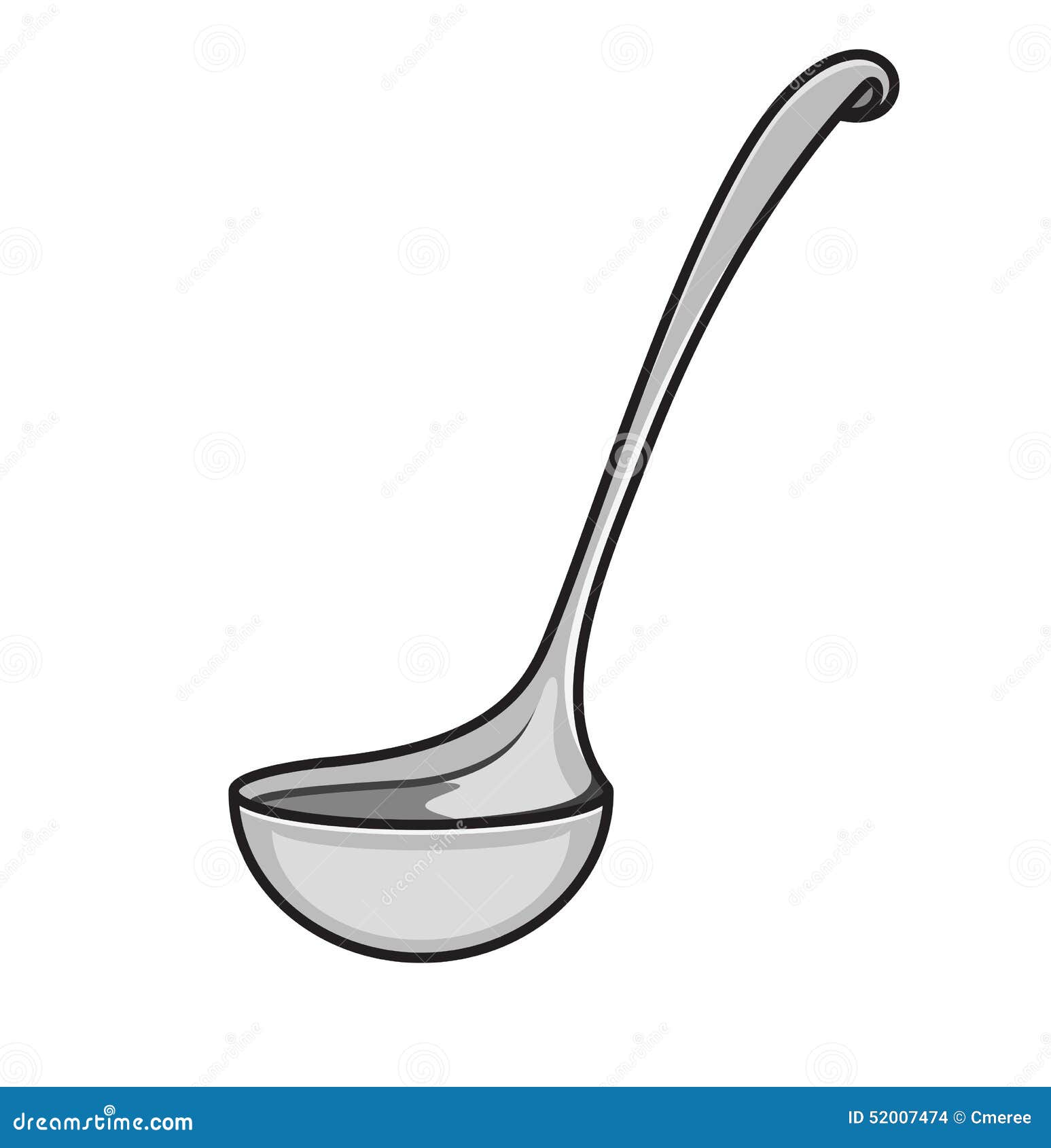 Cuchara ilustración del vector. Ilustración de movimiento - 52007474