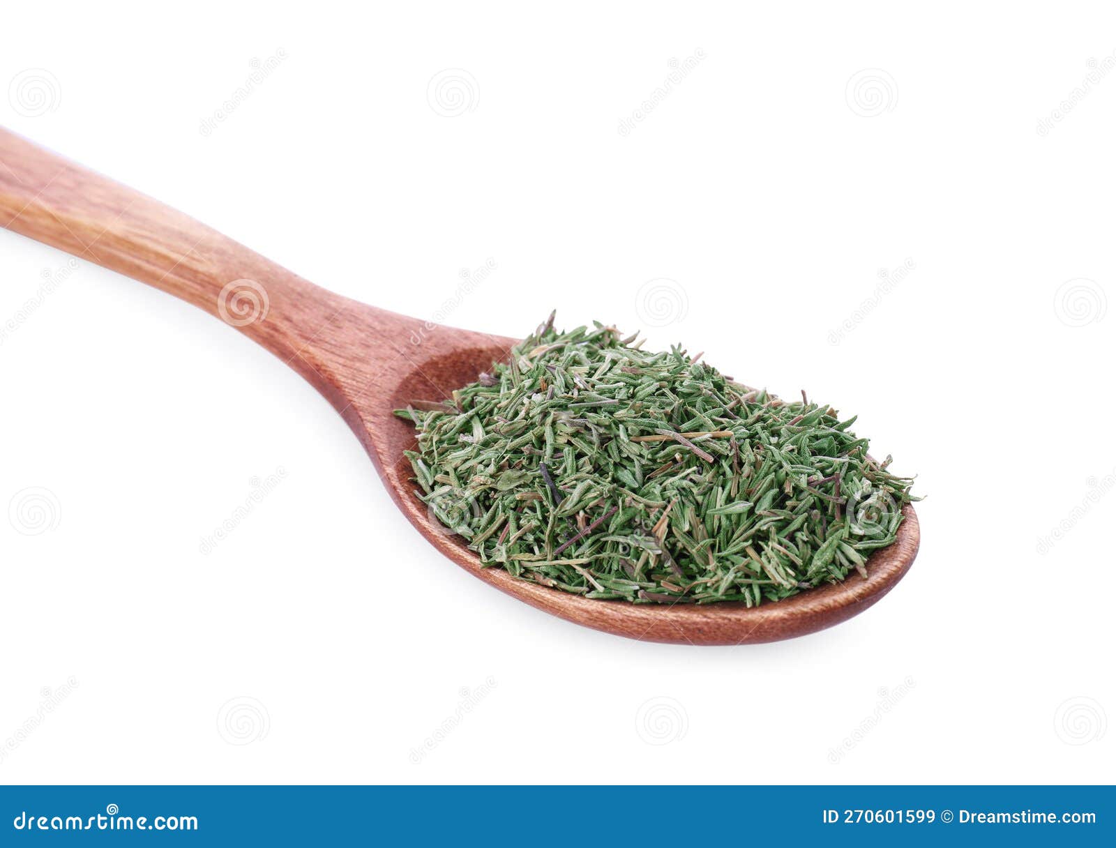 Cuchara De Tomillo Seco Aislada En Blanco Imagen de archivo - Imagen de ...