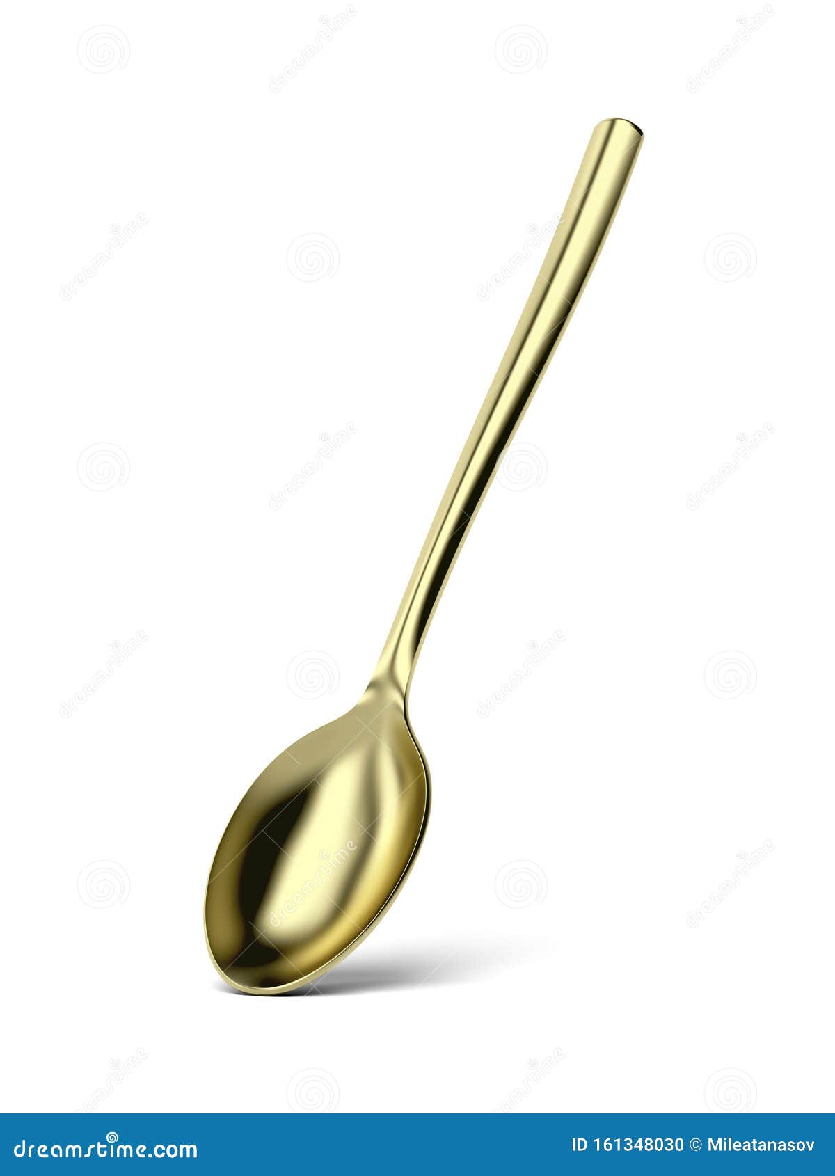 Cuchara dorada stock de ilustración. Ilustración de cuchara - 161348030