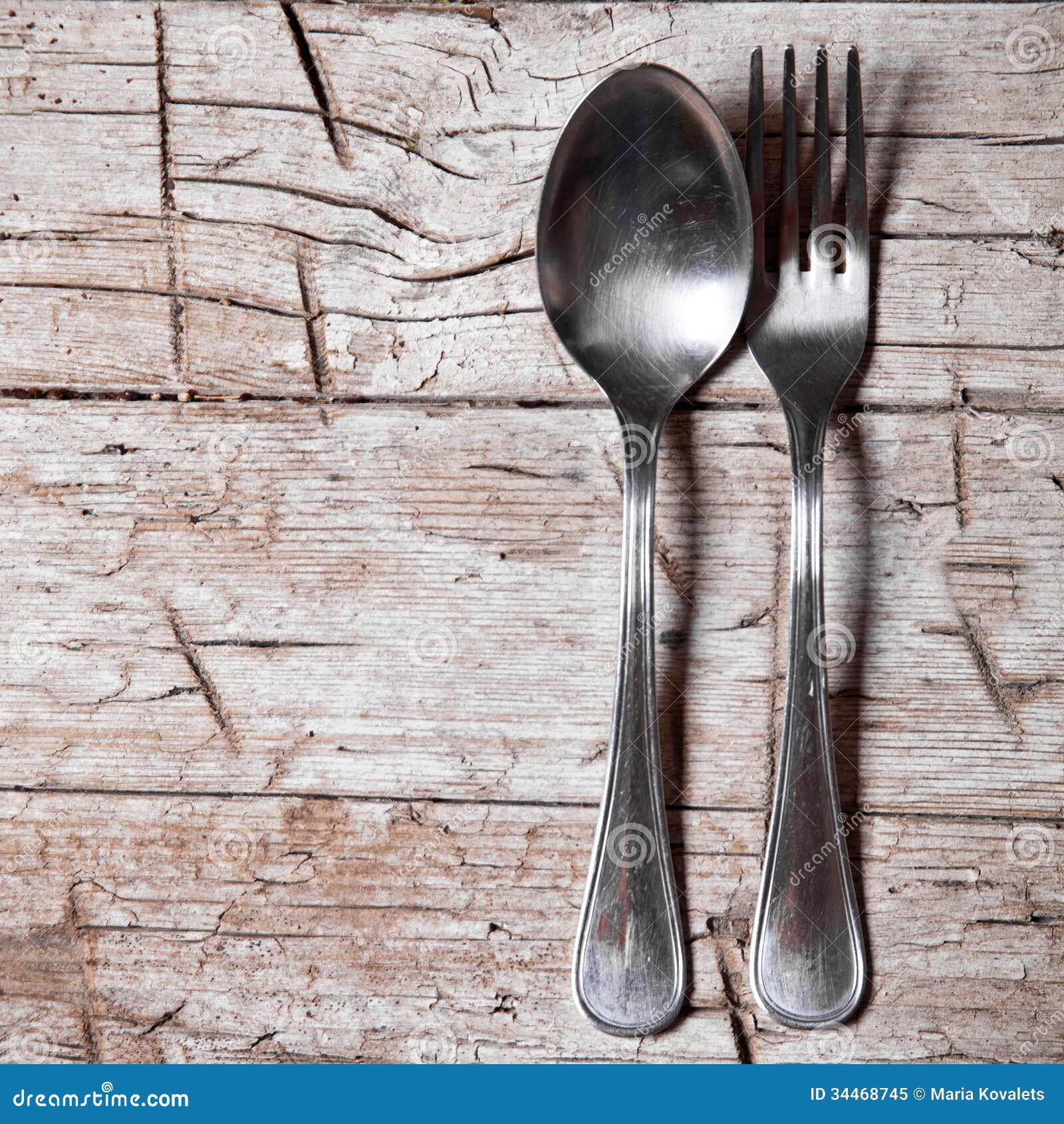 Cuchara Y Bifurcación Del Vintage Imagen de archivo - Imagen de vector ...