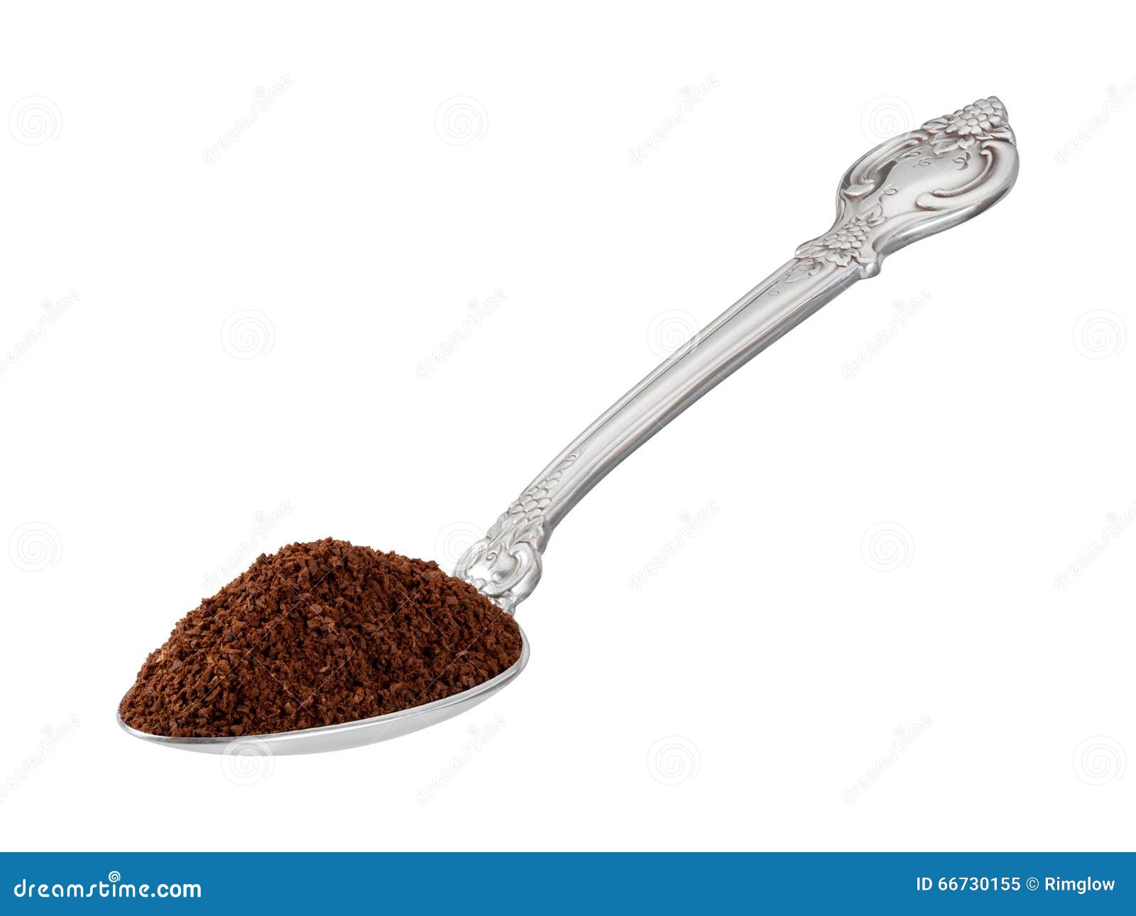 Cucharada Del Café Molido En Una Cuchara Imagen de archivo - Imagen de ...