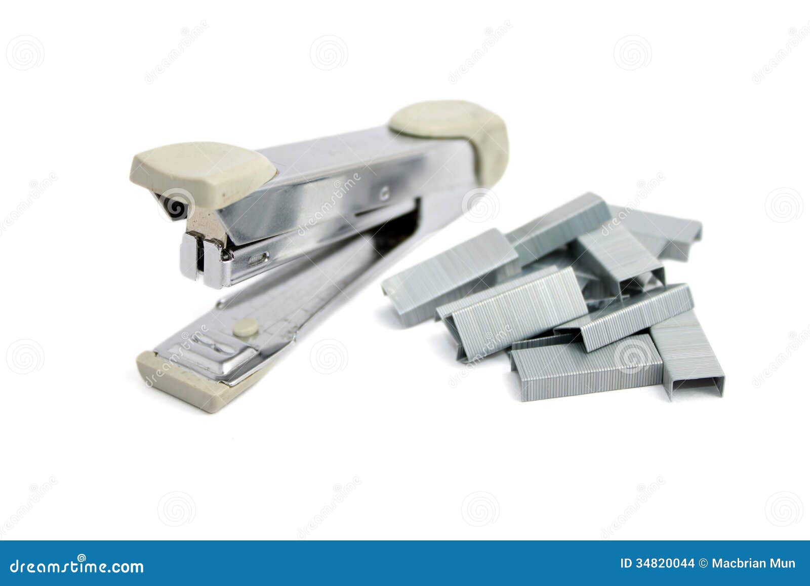 Cucitrice Meccanica E Graffette Fotografia Stock - Immagine di nessuno ...