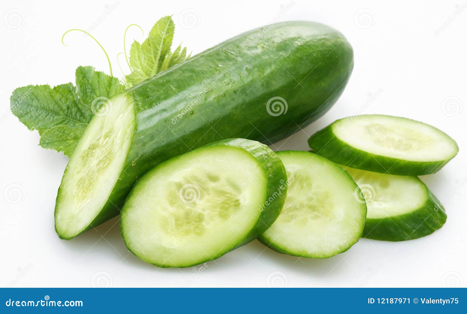 Cucumber stock image. Image of white, green, seed, isolated - 12187971