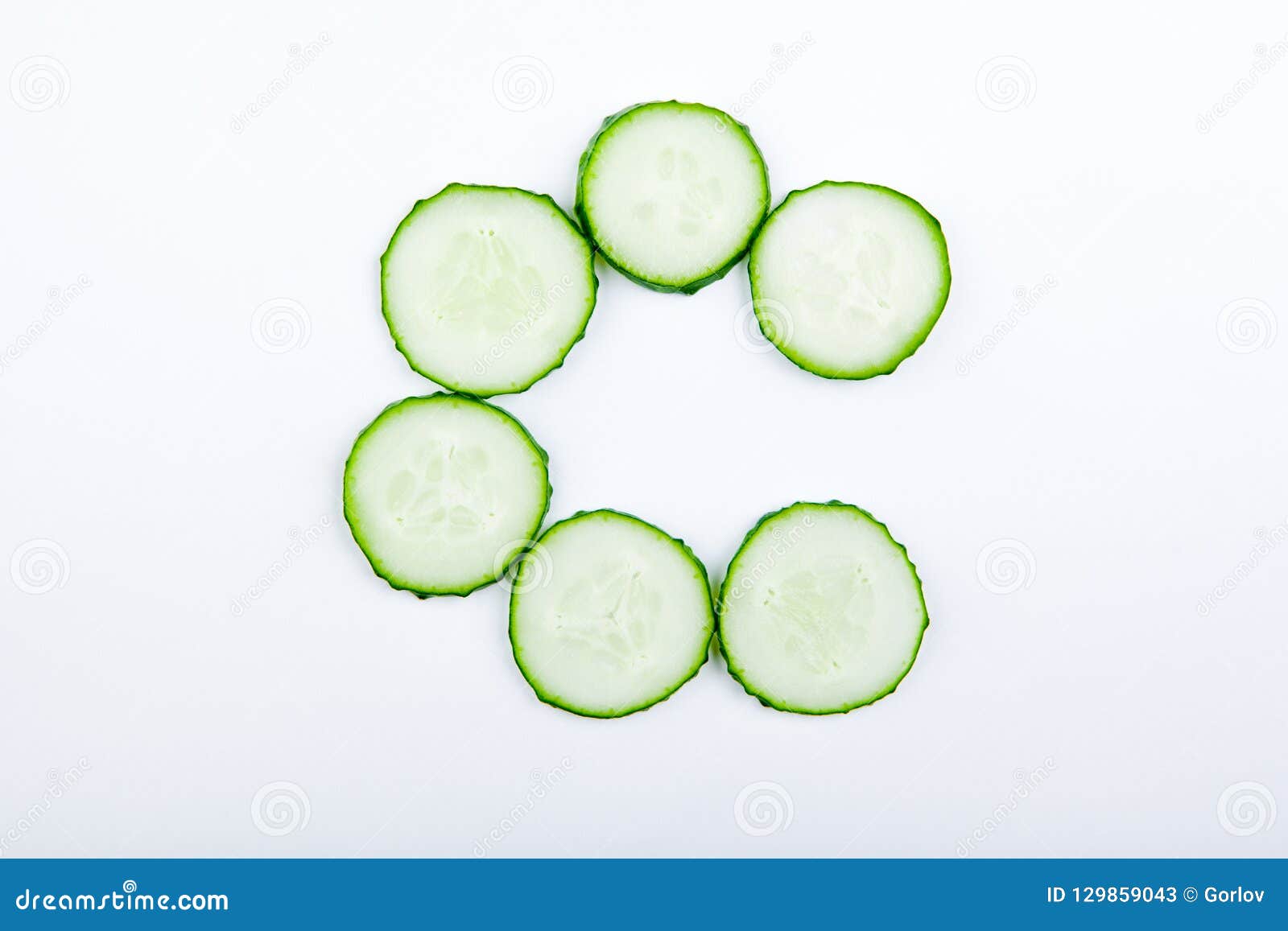 Cucumber Alphabet White Background Stock Image - Image of learn, green ...