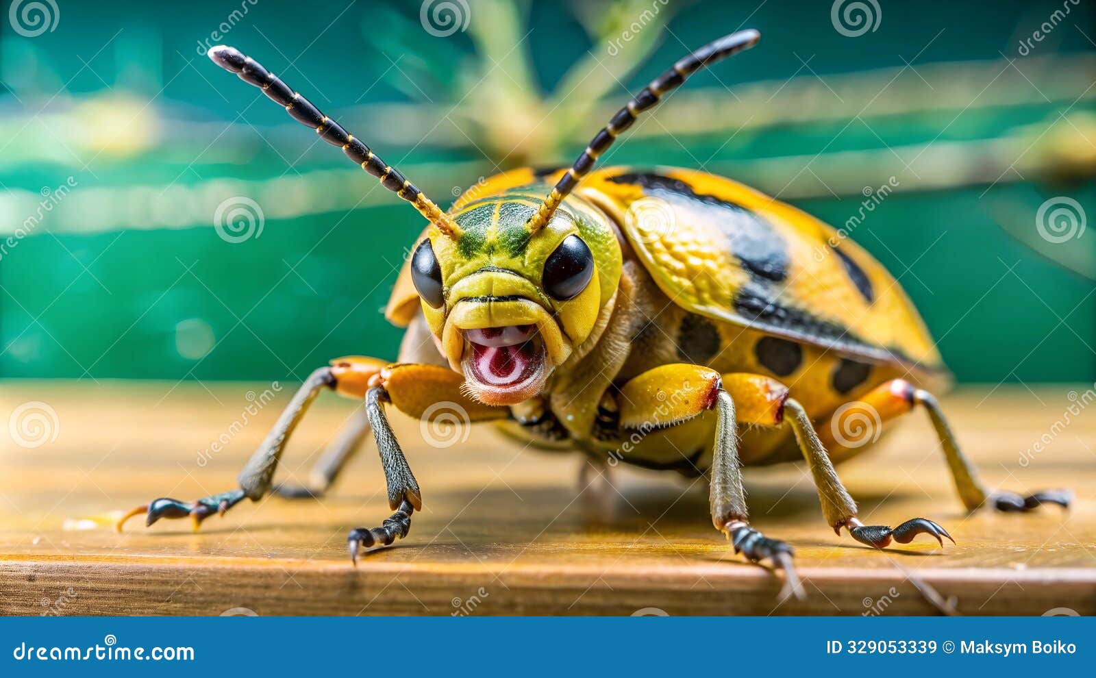 Cucumber Beetle Bug Angry School Stock Illustration - Illustration of ...