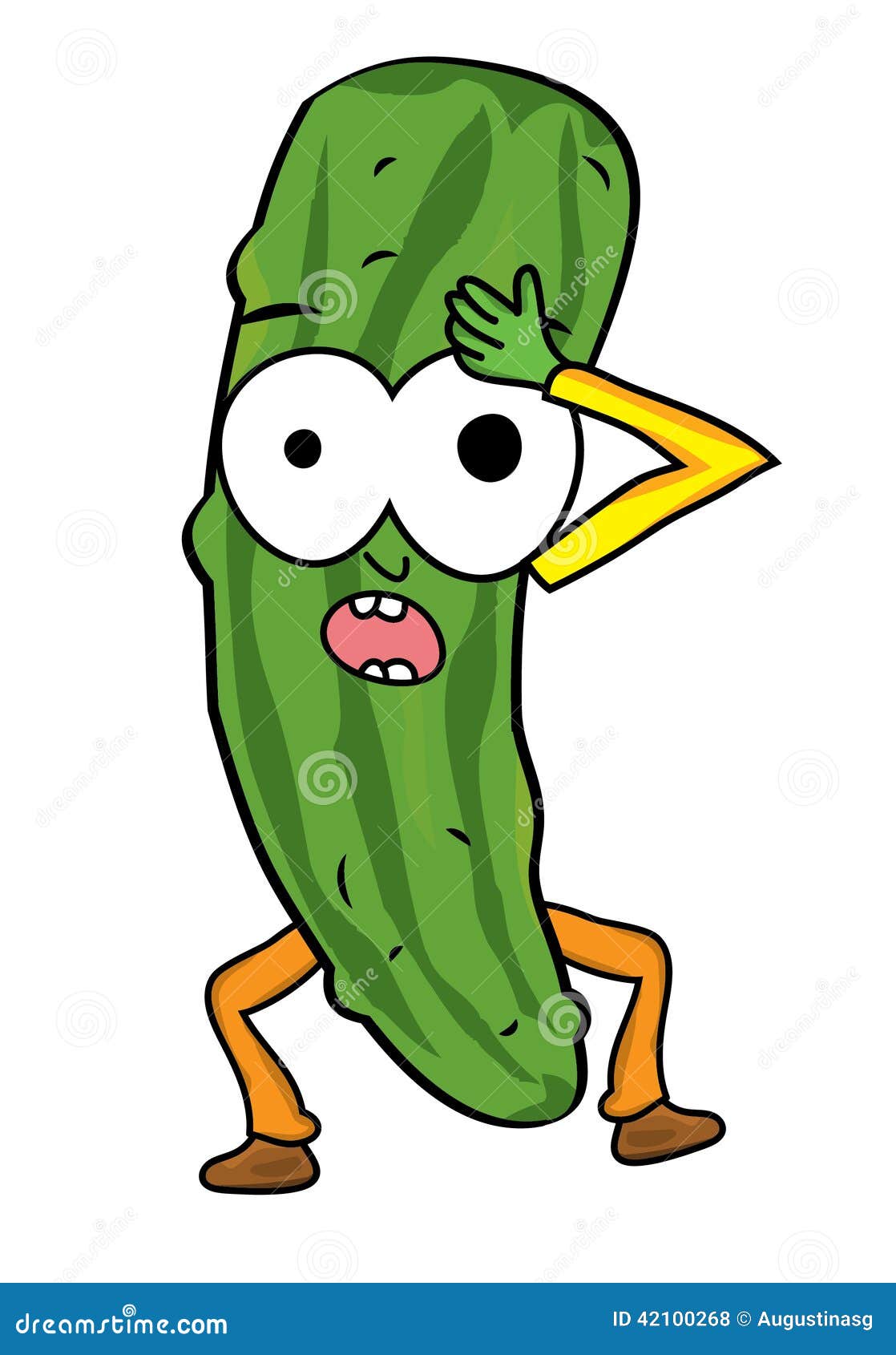 Cucumber Character Illustration Stock Illustration - Illustration of ...