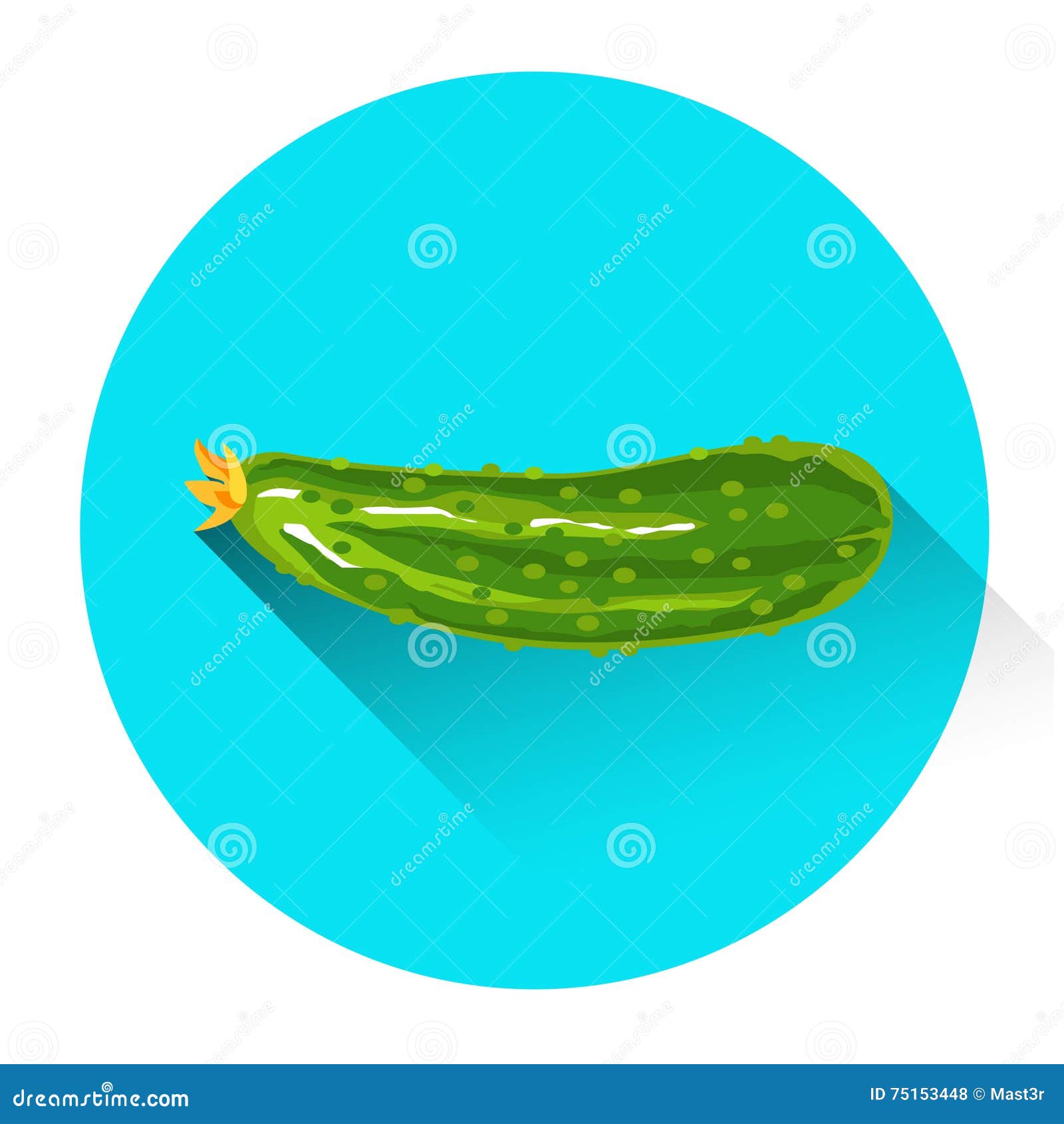 Cucumber Colorful Vegetable Icon Stock Vector - Illustration of ...