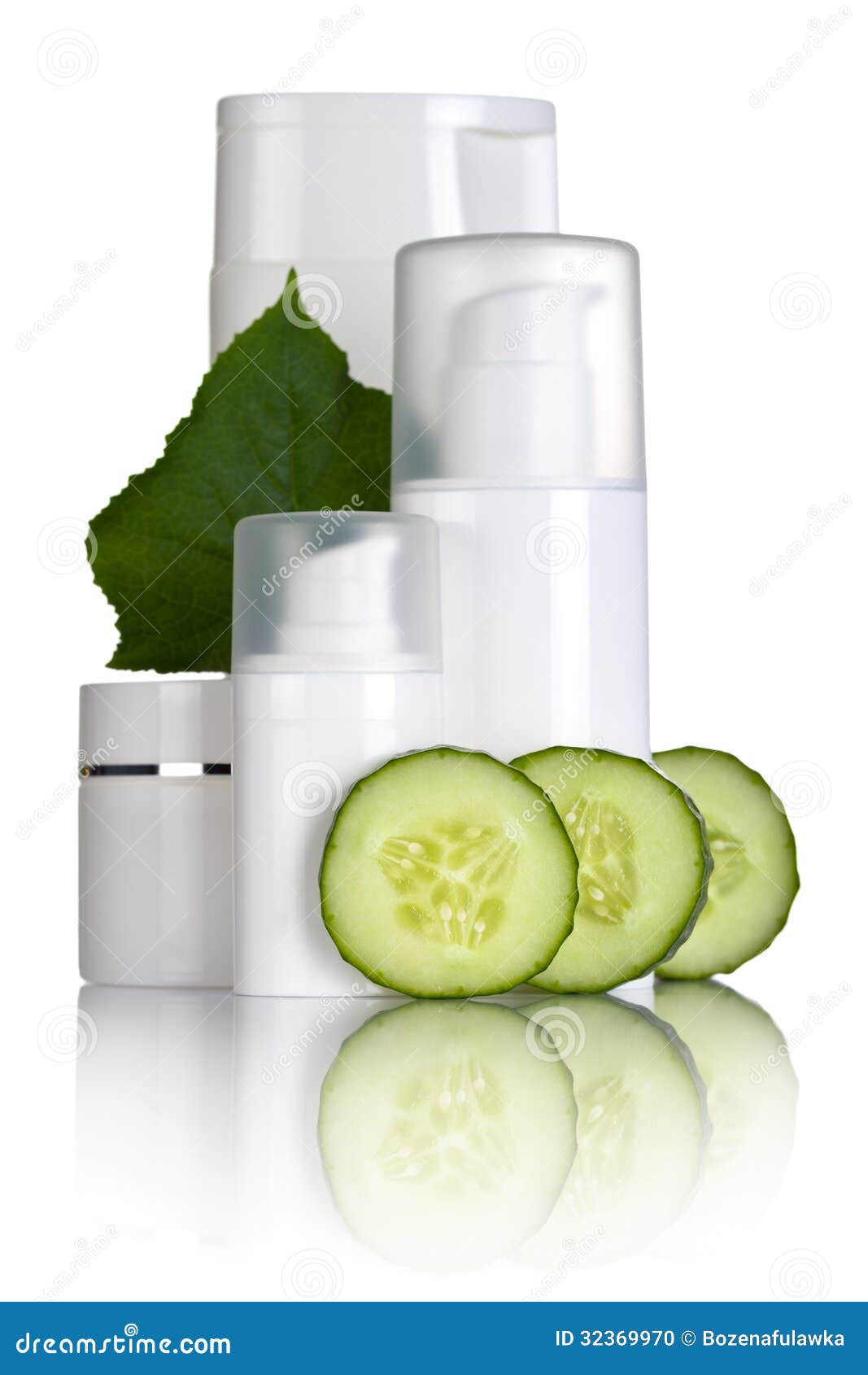 Cucumber Cosmetics stock photo. Image of slice, bottle - 32369970