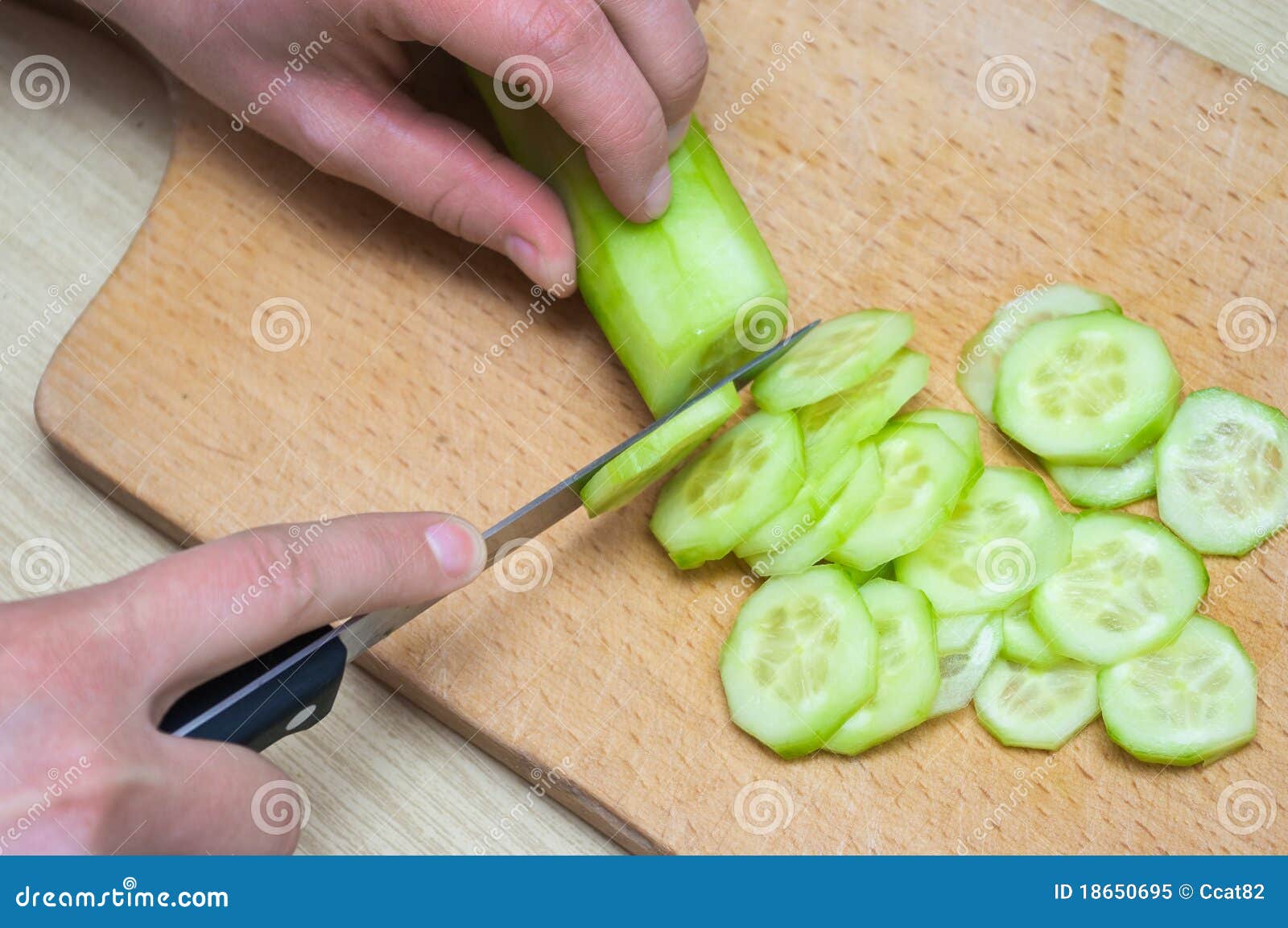 Cucumber cutting stock image. Image of natural, diet - 18650695