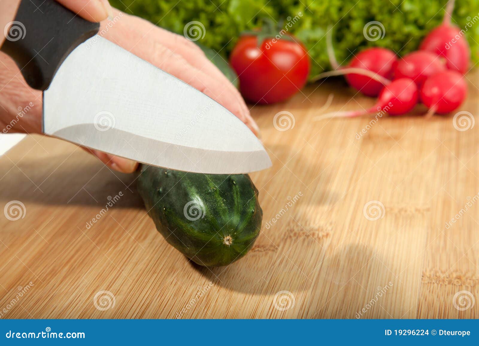 Cucumber cutting stock photo. Image of salad, cooking - 19296224