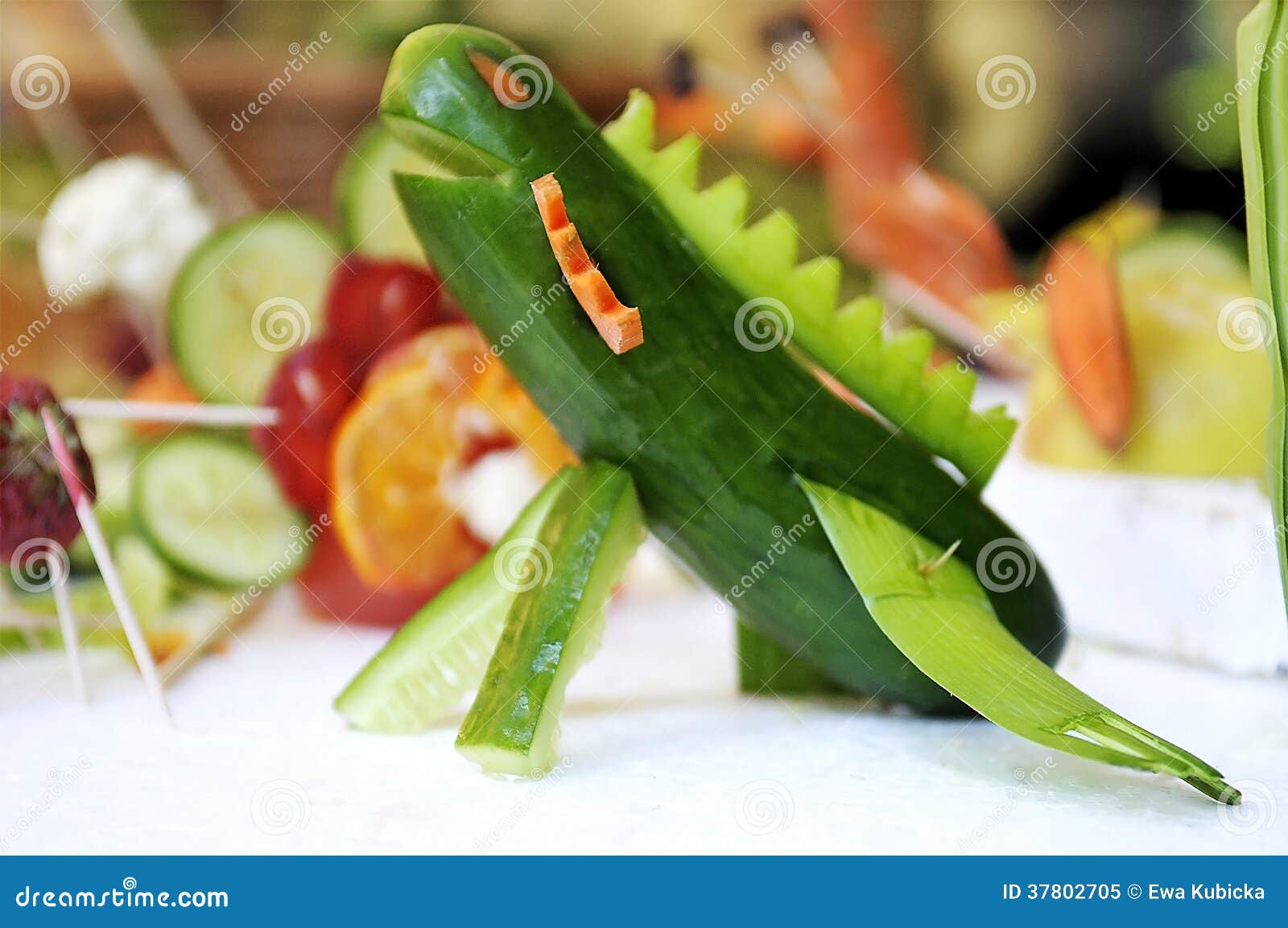 Cucumber dragon stock image. Image of children, vegetable - 37802705