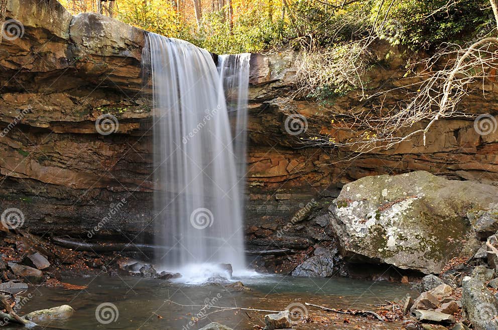 Cucumber Falls stock photo. Image of forest, pond, creek - 23734558
