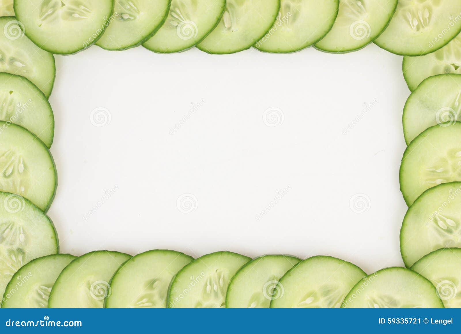 Cucumber frame. stock image. Image of vegetable, frame - 59335721
