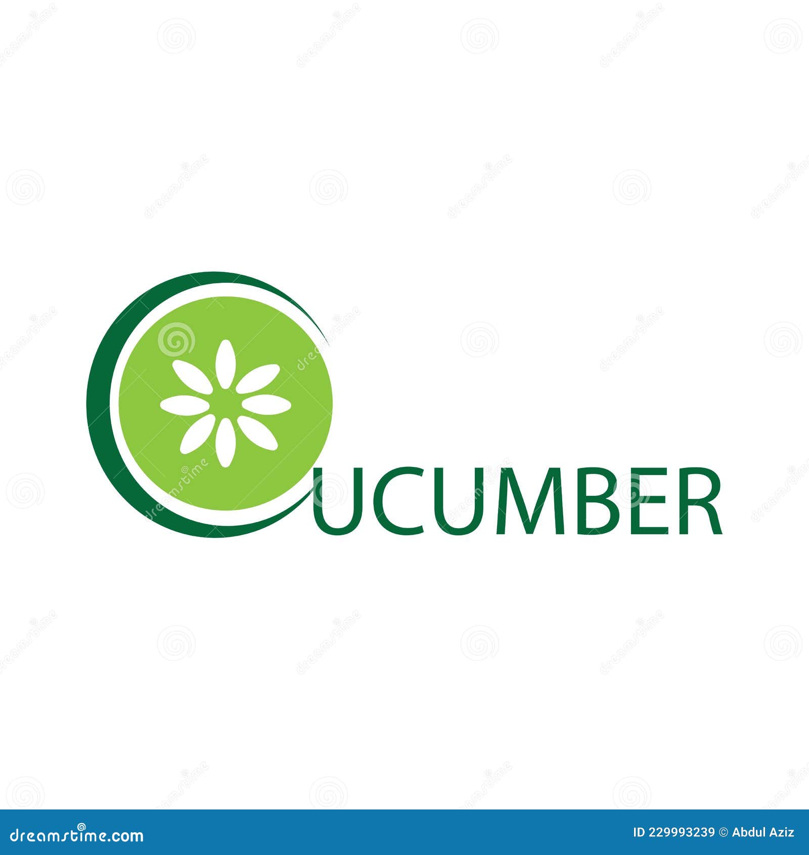 Cucumber icon logo vector stock vector. Illustration of salad - 229993239